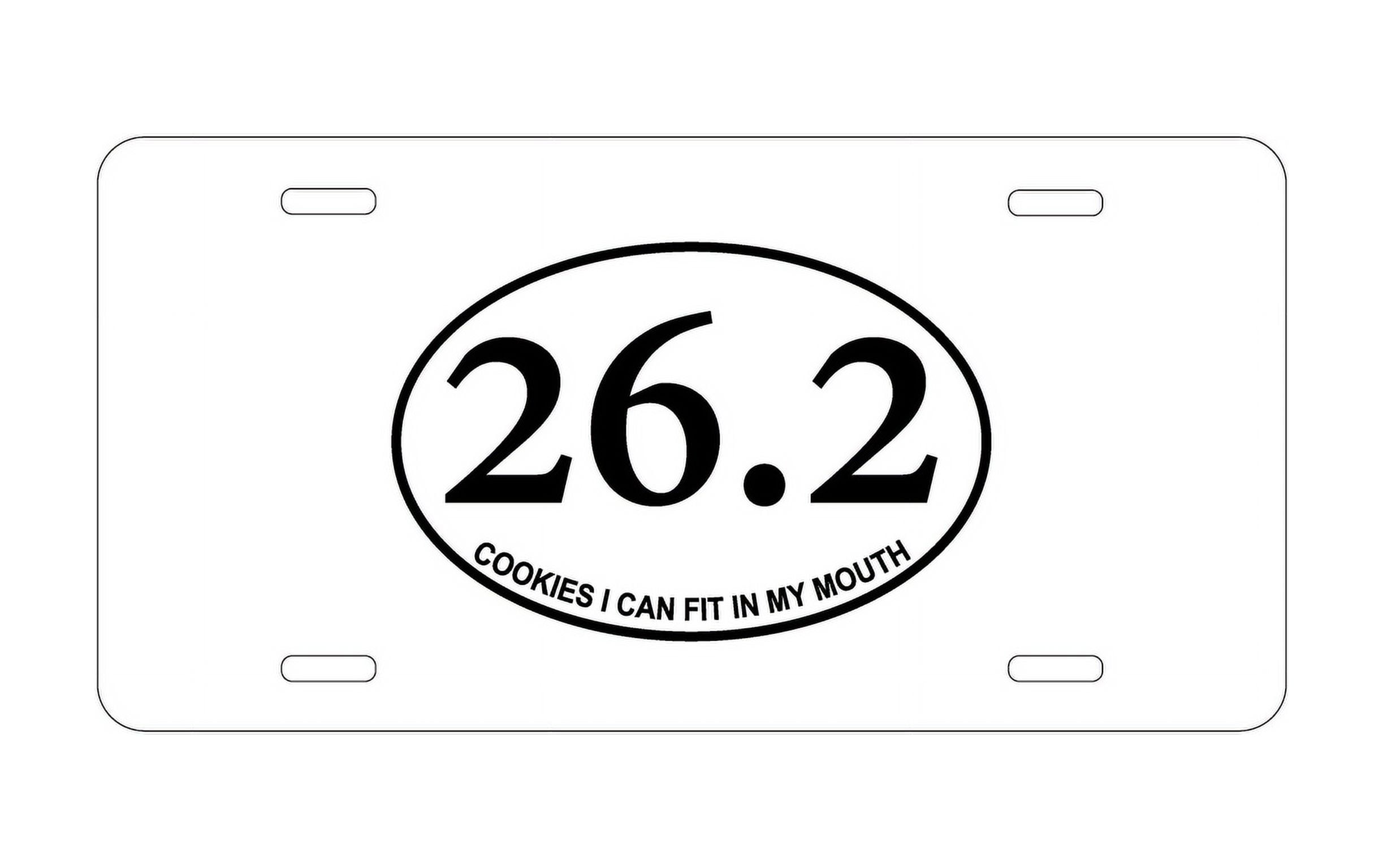 DistinctInk Custom Aluminum Vanity License Plate for Front of Car - 26. ...