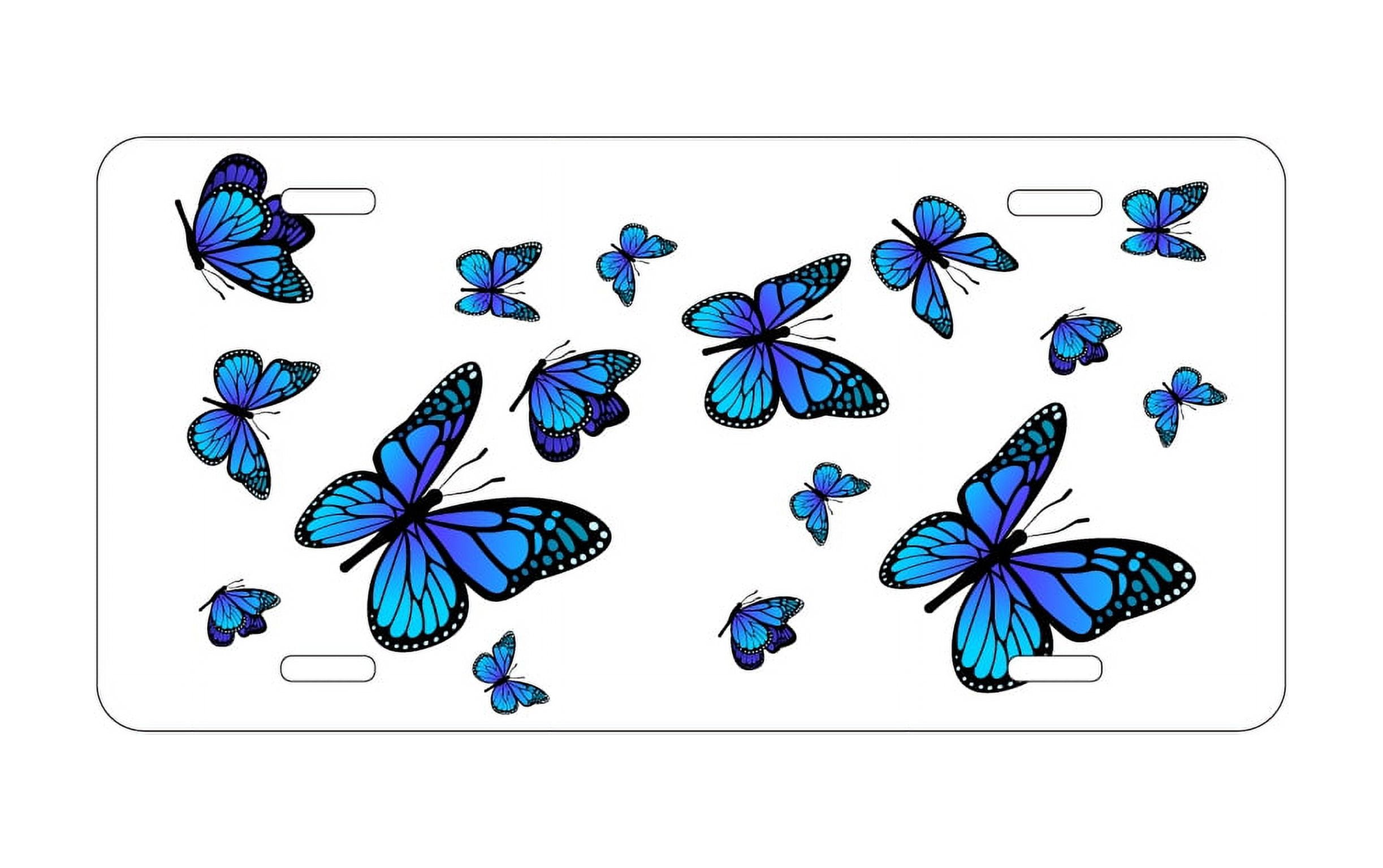 DistinctInk Custom Aluminum Vanity License Plate for Front of Car ...