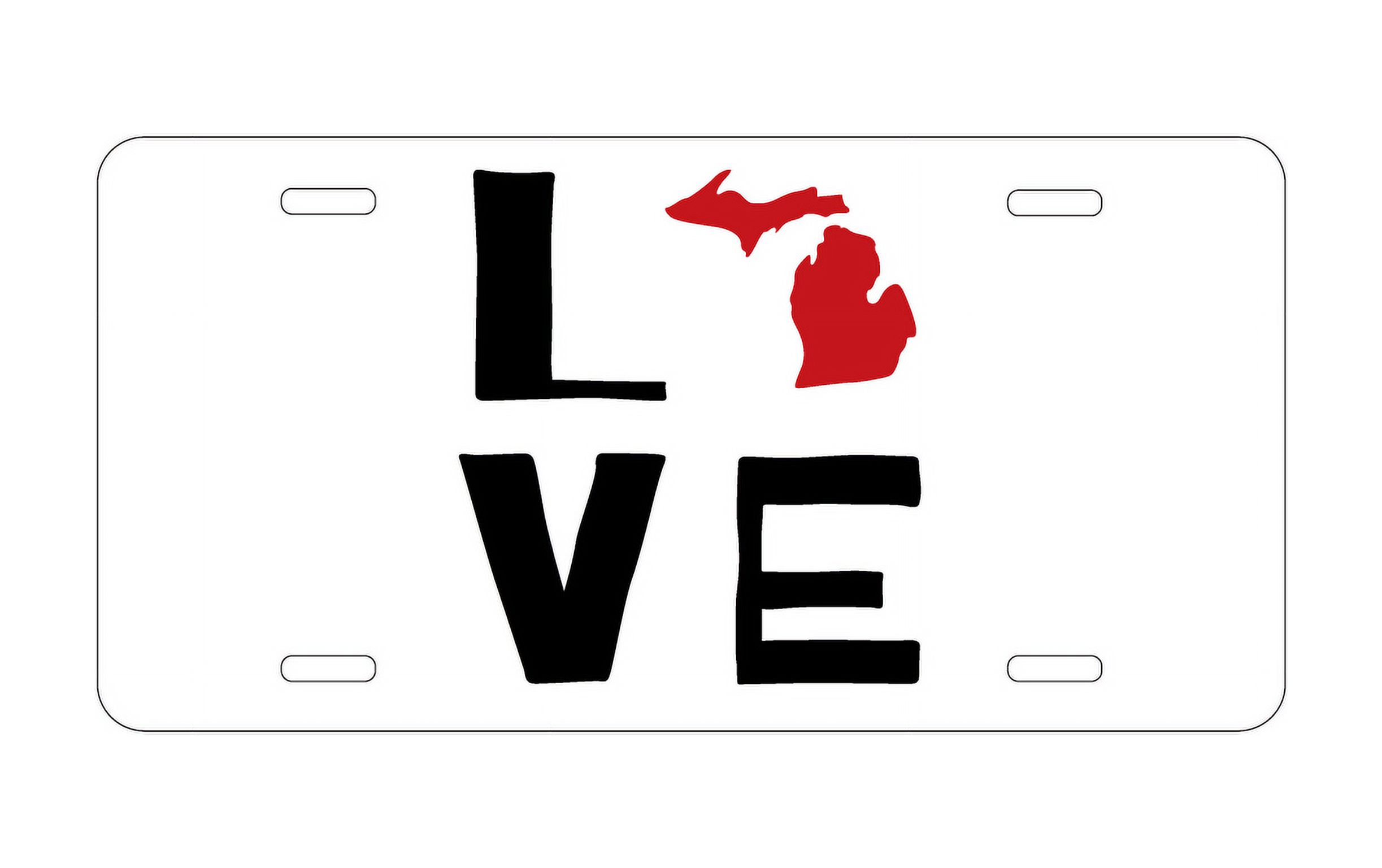 DistinctInk Custom Aluminum Vanity License Plate for Front of Car ...