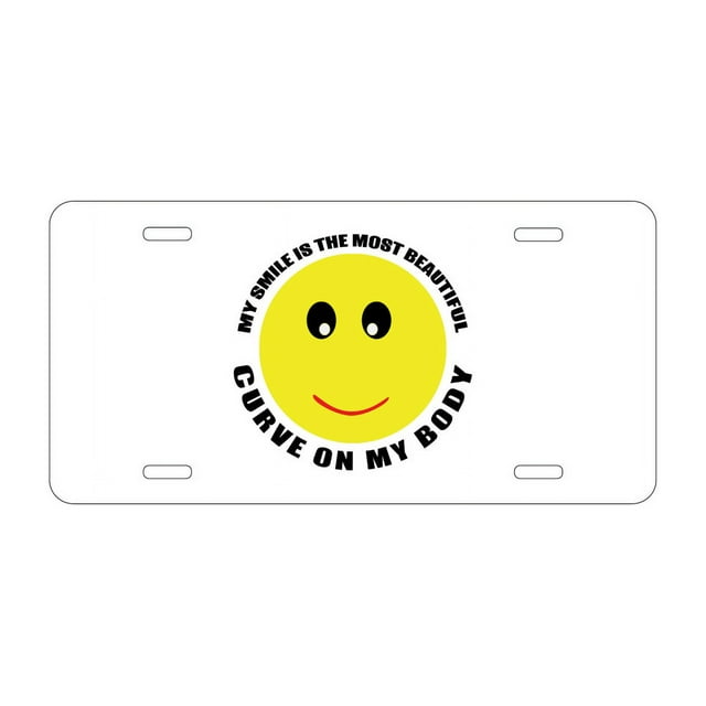 DistinctInk Custom Aluminum Vanity License Plate for Front of Car - My ...