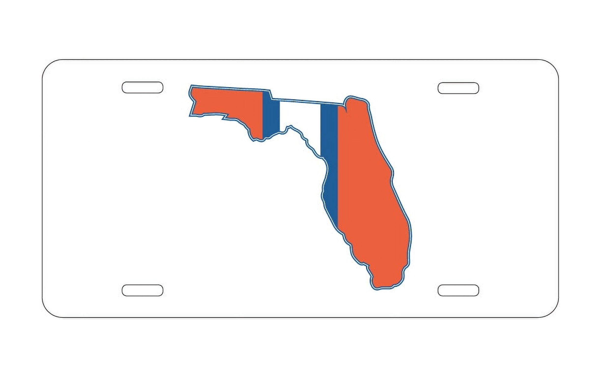 DistinctInk Custom Aluminum Vanity License Plate for Front of Car ...