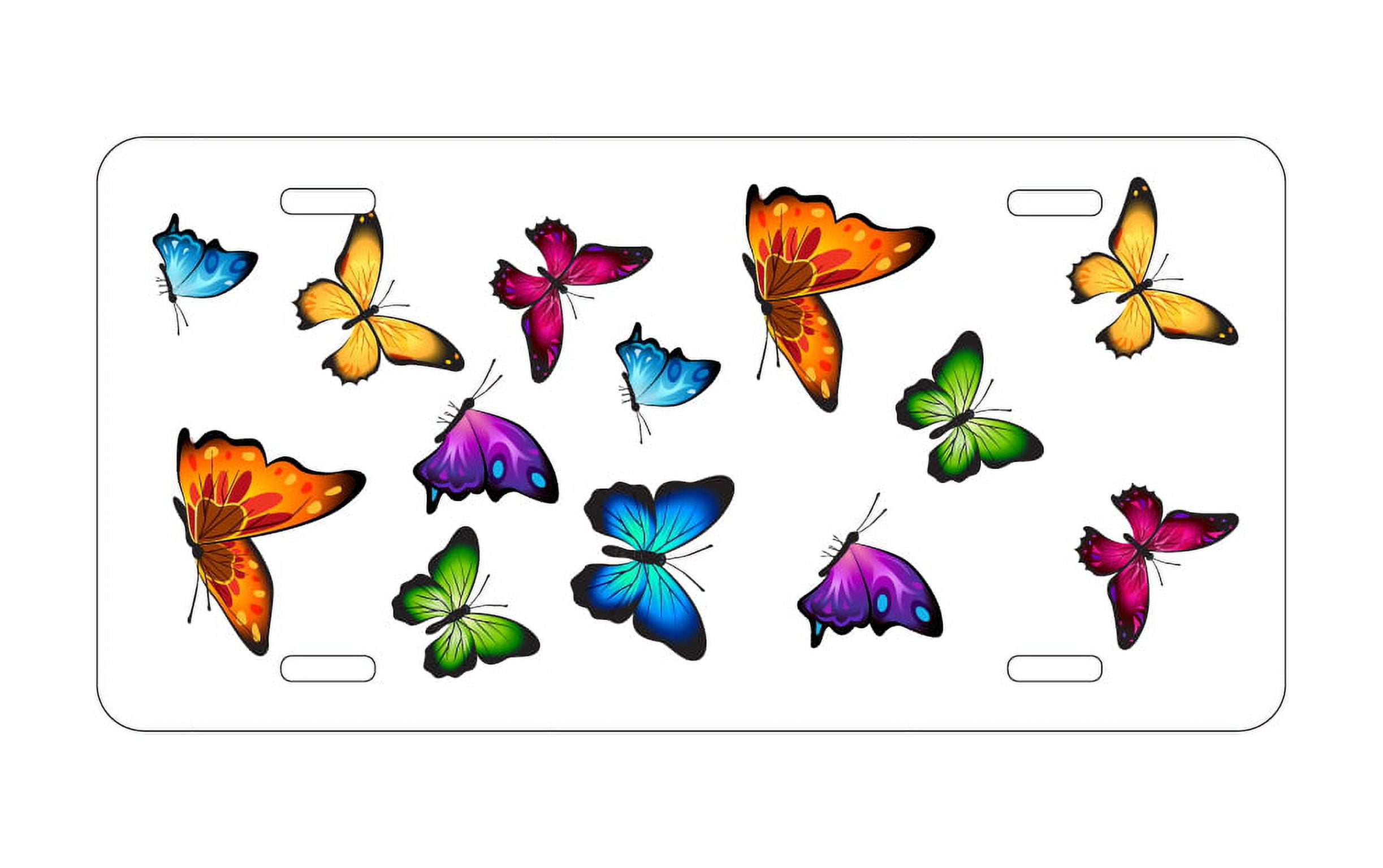 DistinctInk Custom Aluminum Vanity License Plate for Front of Car ...