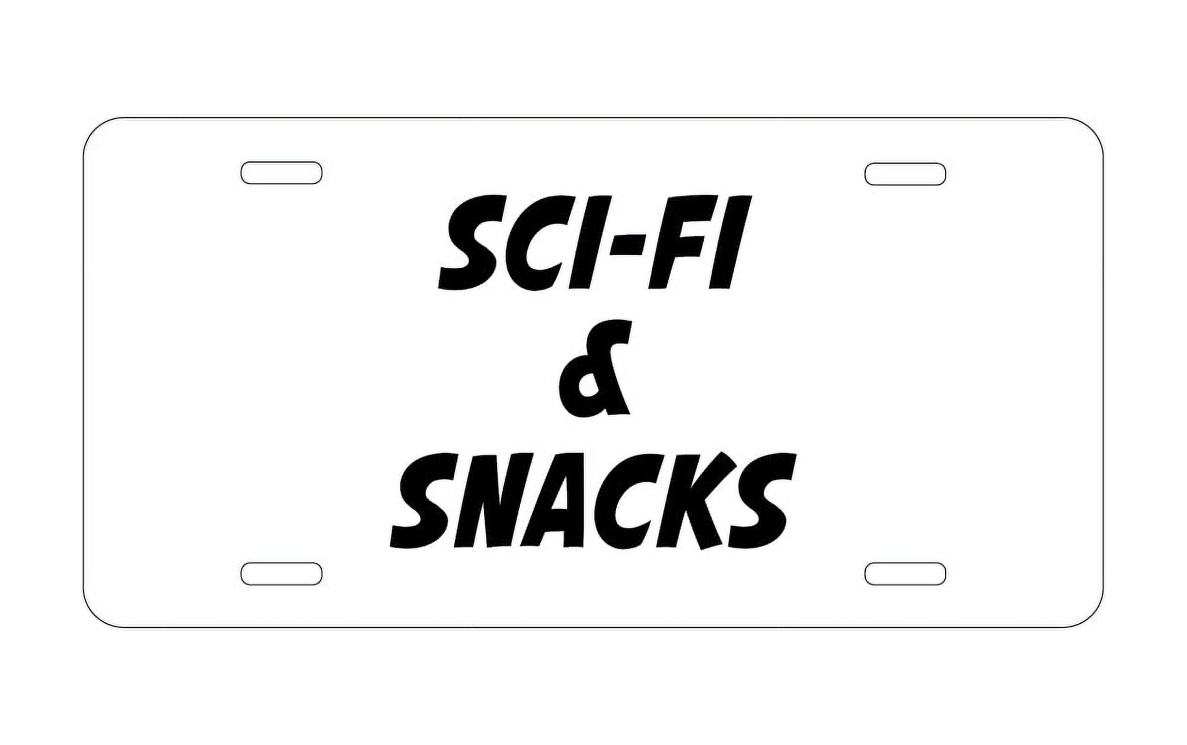 DistinctInk Custom Aluminum Vanity Front License Plate - Sci-Fi ...