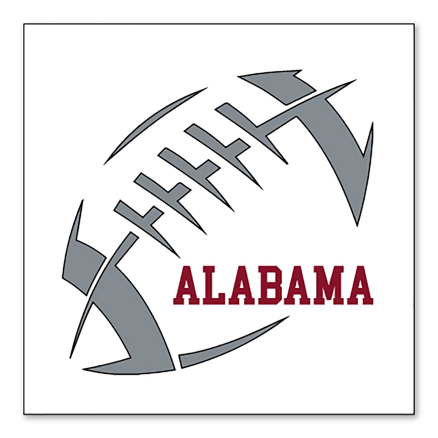 DistinctInk Custom Bumper Sticker - 10" x 10" Decorative Decal - White ...