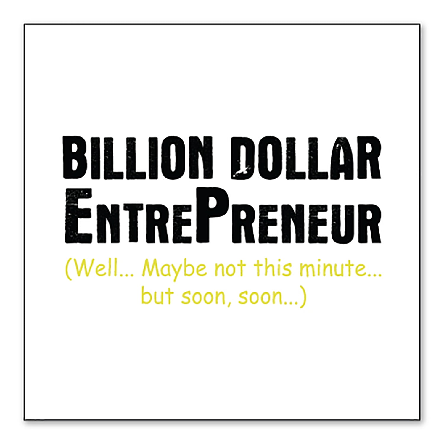 DistinctInk Custom Bumper Sticker - 10" x 10" Decorative Decal - White ...