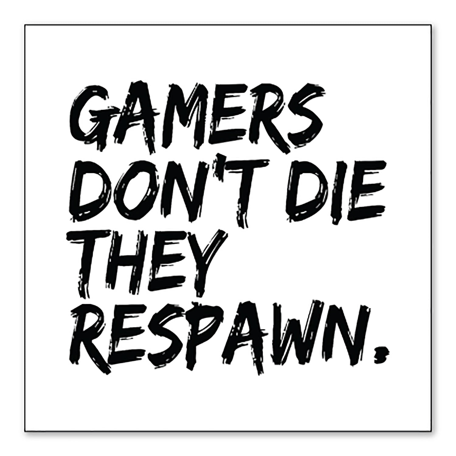 DistinctInk Custom Bumper Sticker - 10" x 10" Decorative Decal - White ...