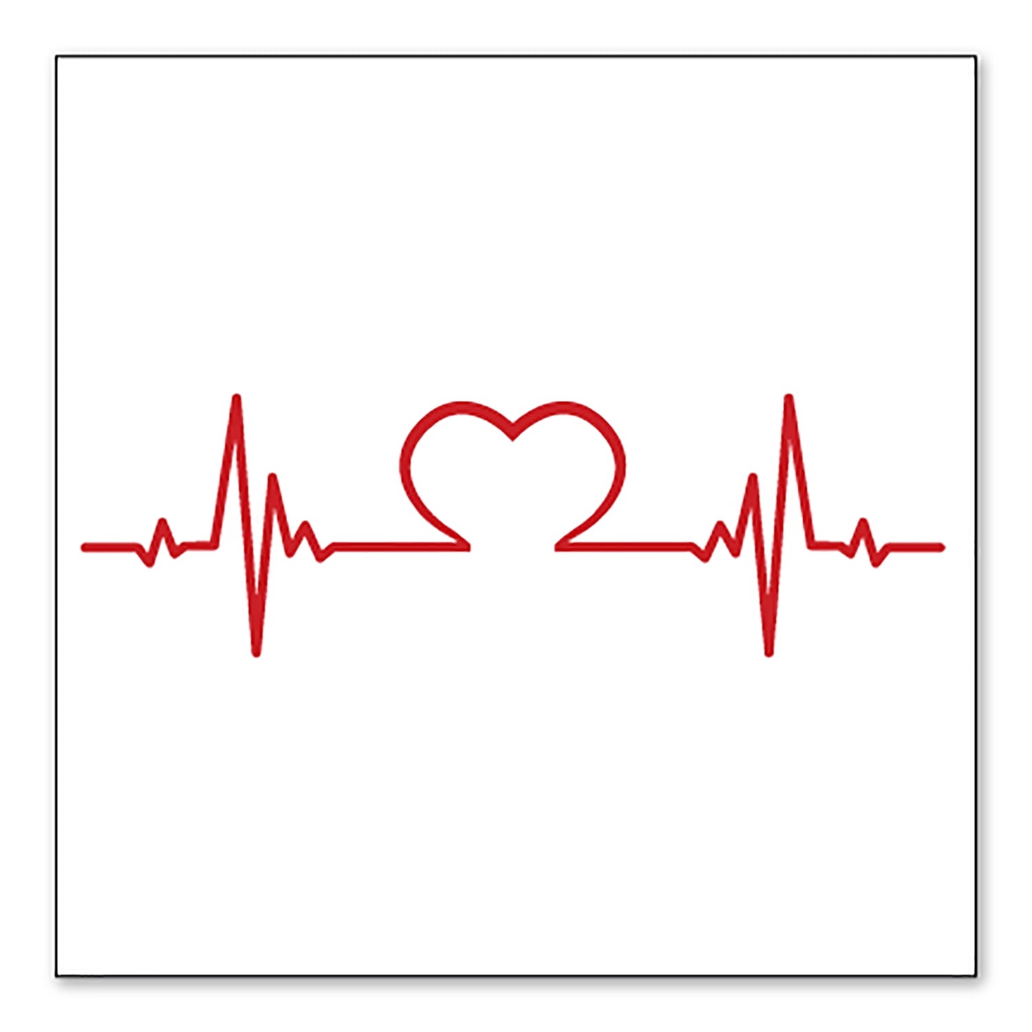 DistinctInk Custom Bumper Sticker - 10" x 10" Decorative Decal - White ...