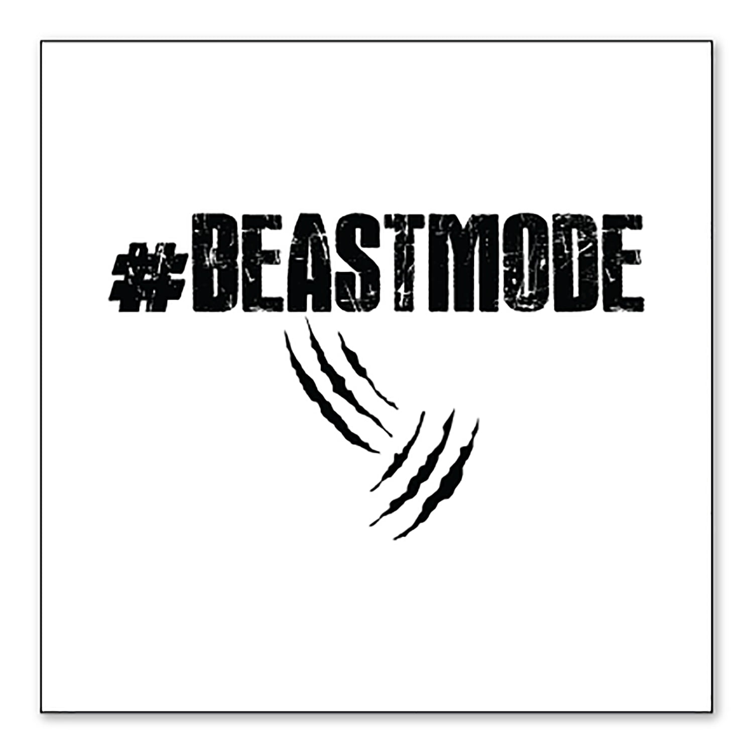 DistinctInk Custom Bumper Sticker - 3" x 3" Decorative Decal - White ...