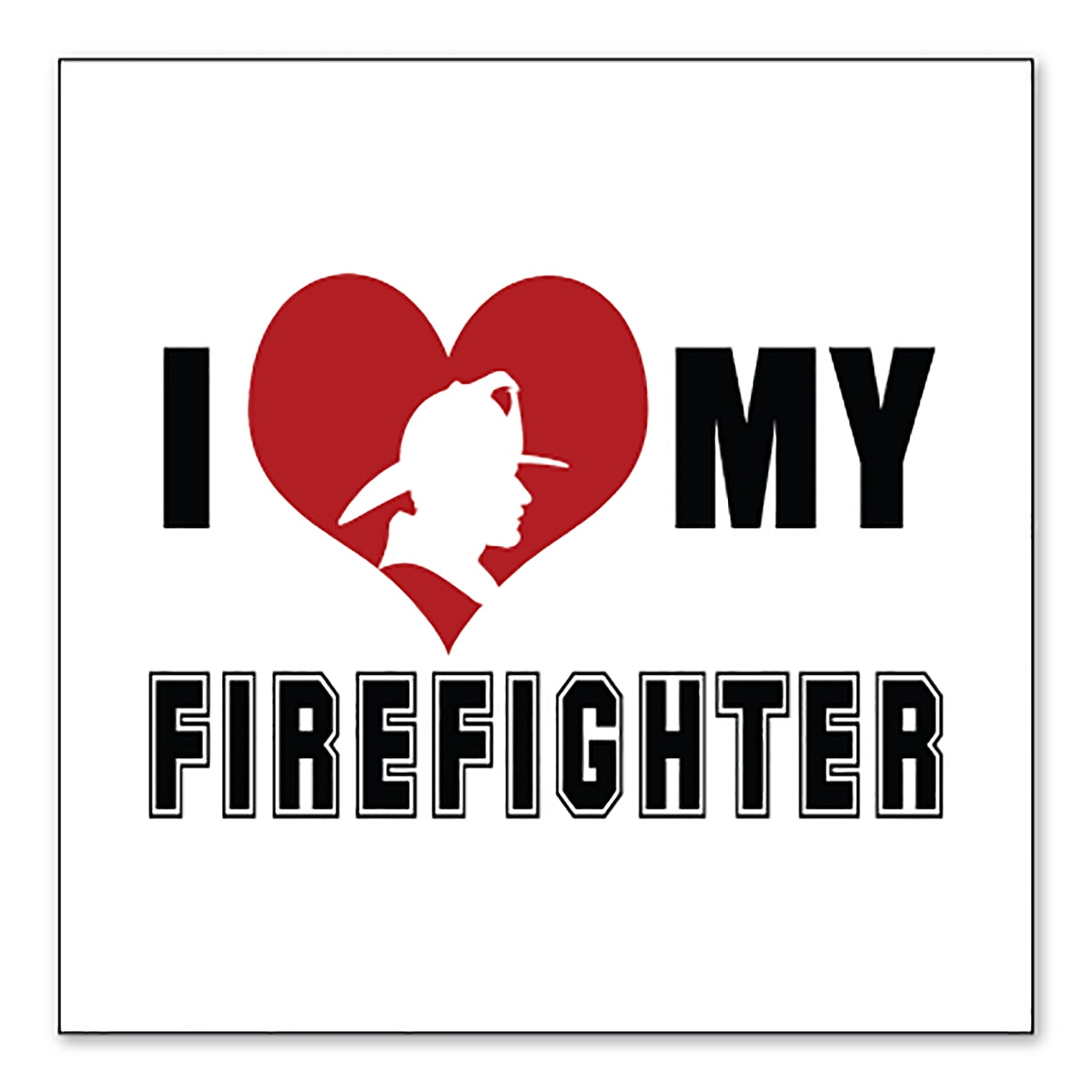 DistinctInk Custom Bumper Sticker - 3" x 3" Decorative Decal - White ...