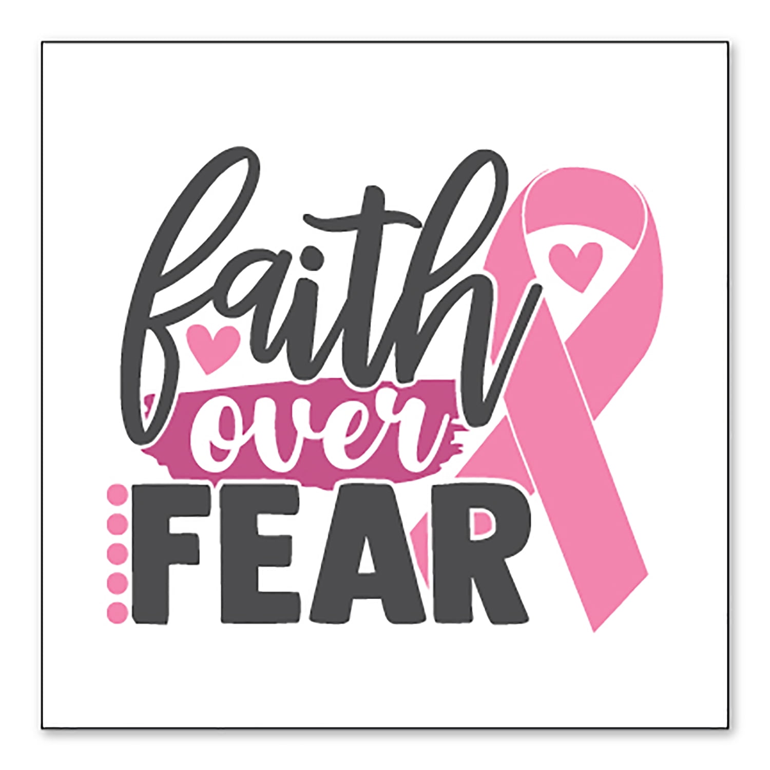 DistinctInk Custom Bumper Sticker - 3" x 3" Decorative Decal - White ...