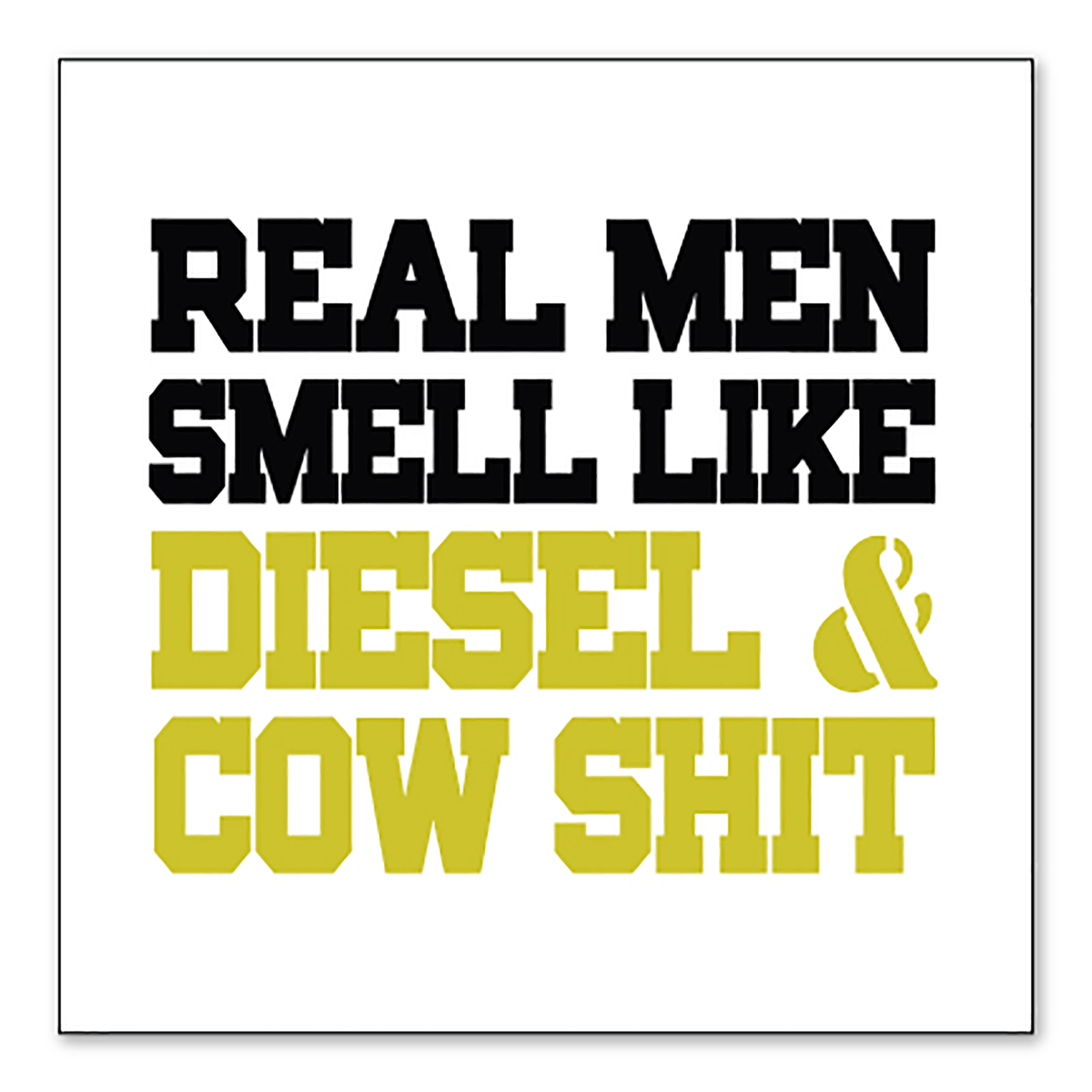 DistinctInk Custom Bumper Sticker - 4" x 4" Decorative Decal - White ...