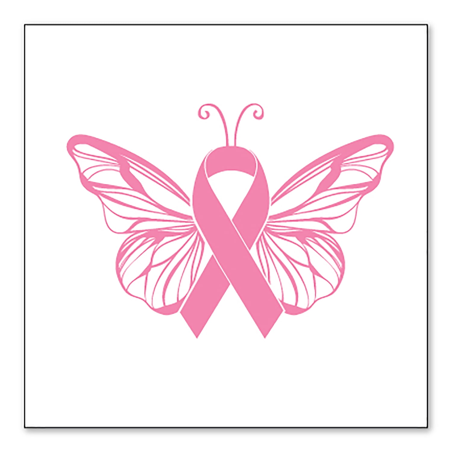 DistinctInk Custom Bumper Sticker - 6" x 6" Decorative Decal - White ...