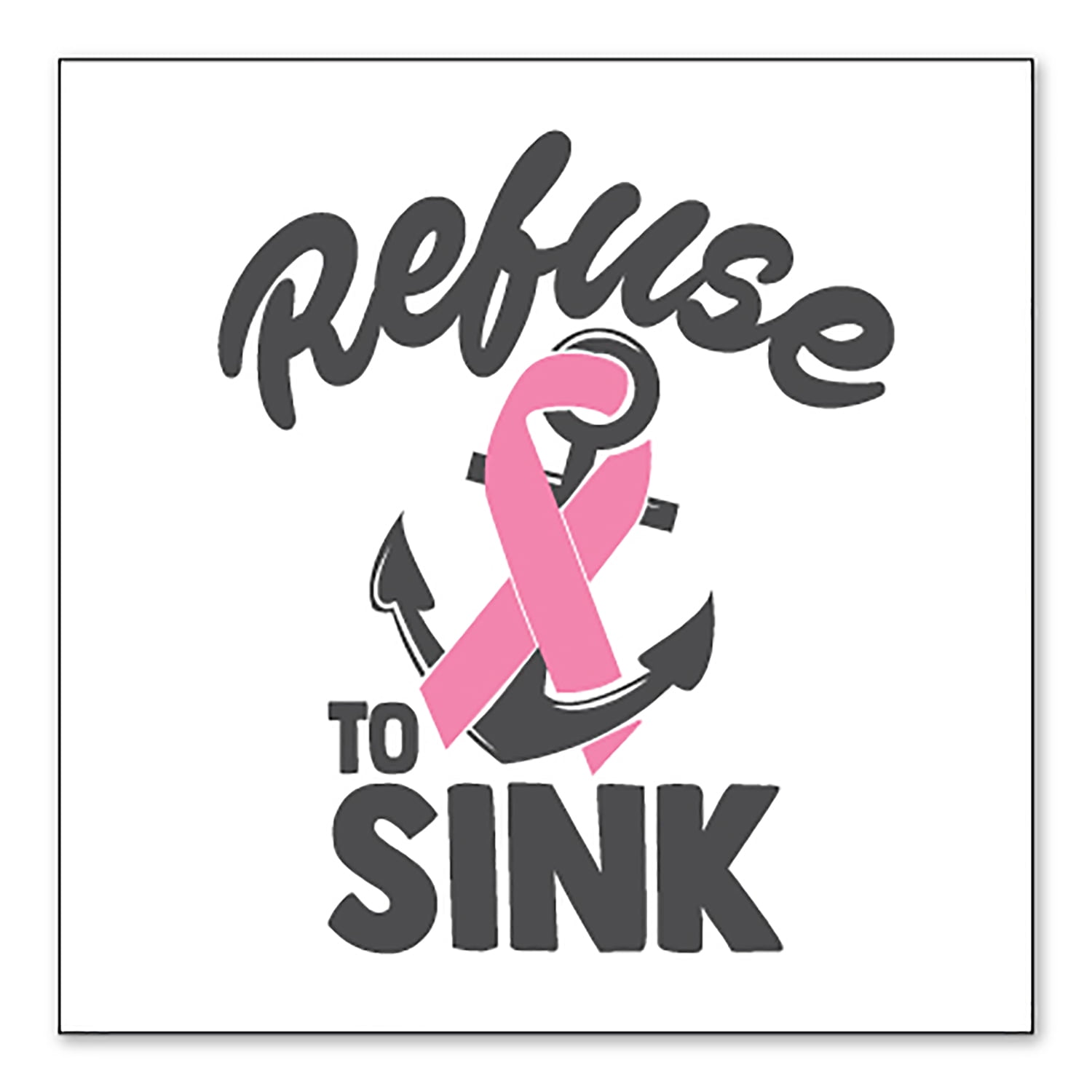 DistinctInk Custom Bumper Sticker - 6" x 6" Decorative Decal - White ...