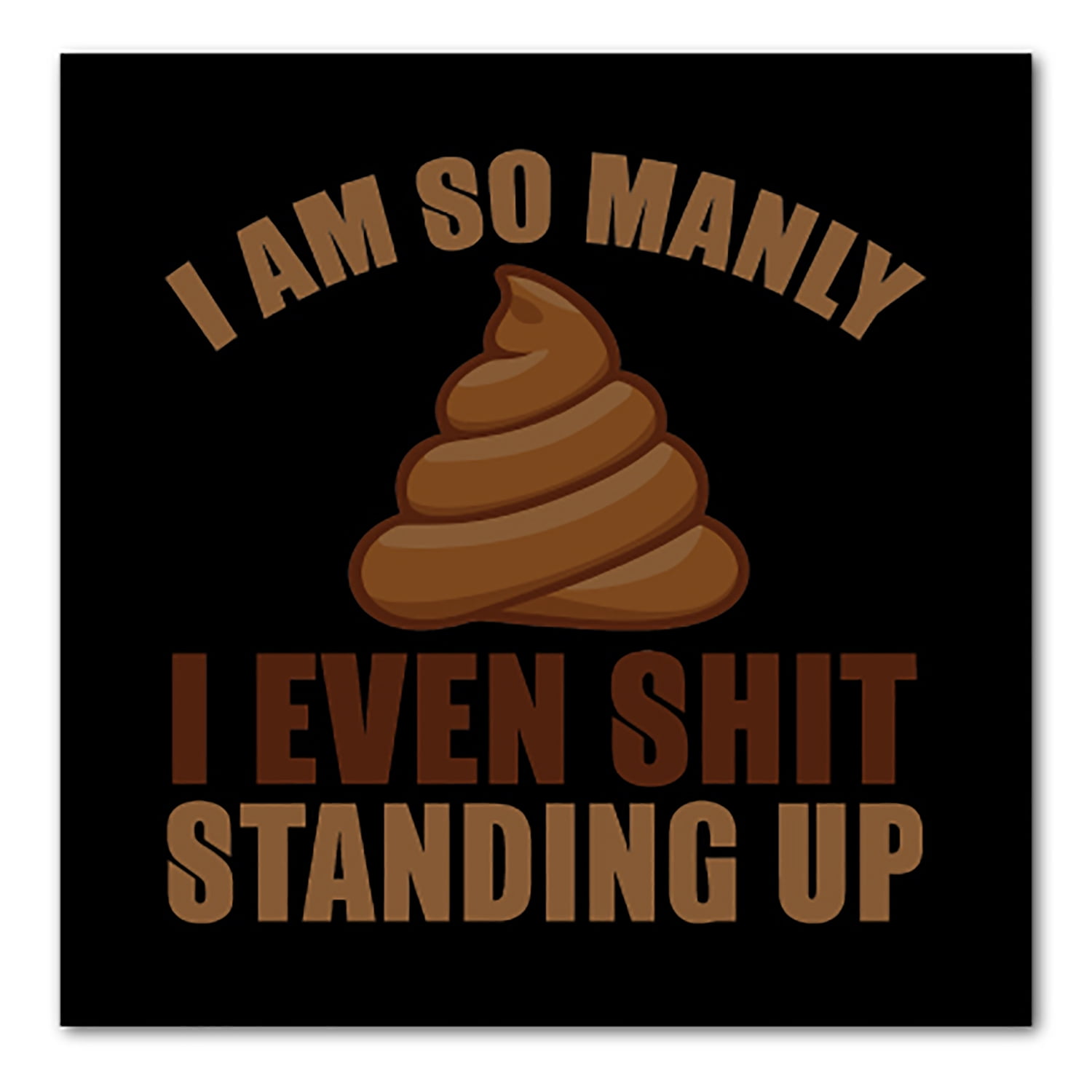 DistinctInk Custom Bumper Sticker - 8" x 8" Decorative Decal - Black ...