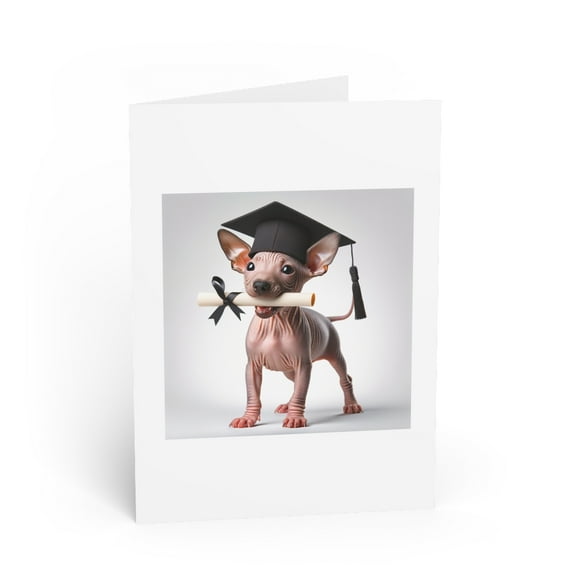 DistinctInk Greeting Card / Note Card - American Hairles Terrier Puppy ...