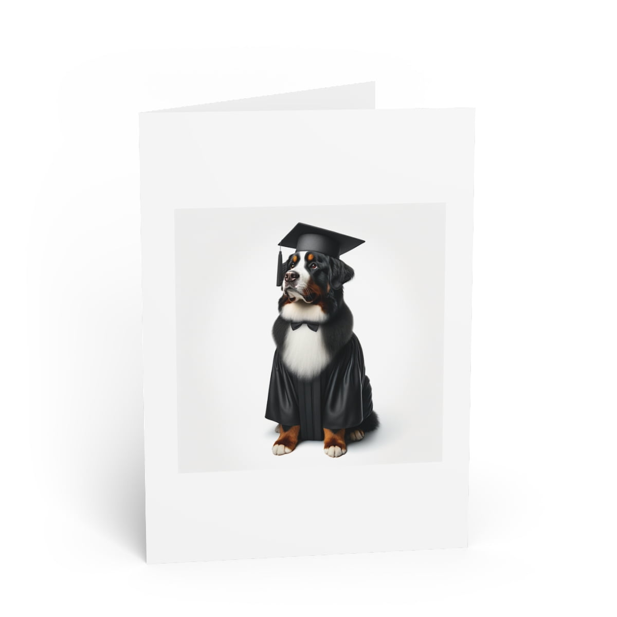 DistinctInk Greeting Card / Note Card - Bernese Mountain Dog Graduation ...
