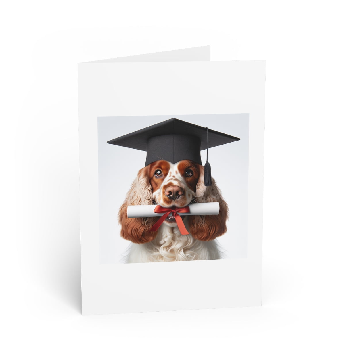 DistinctInk Greeting Card / Note Card - Clumber Spaniel Graduation ...