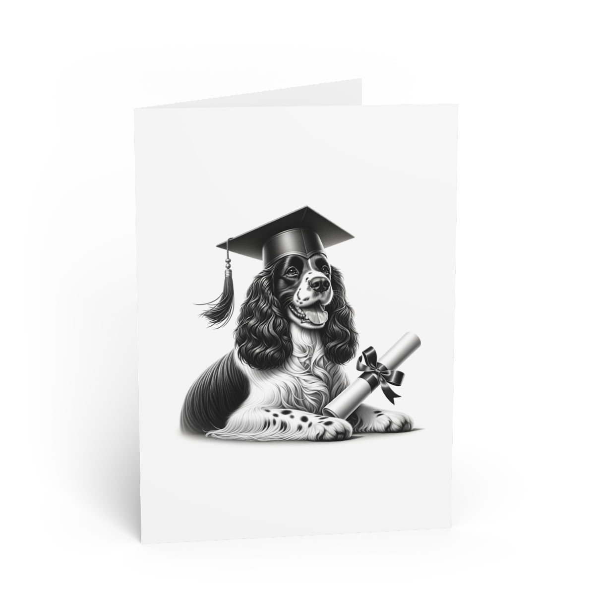 DistinctInk Greeting Card / Note Card - English Springer Spaniel ...