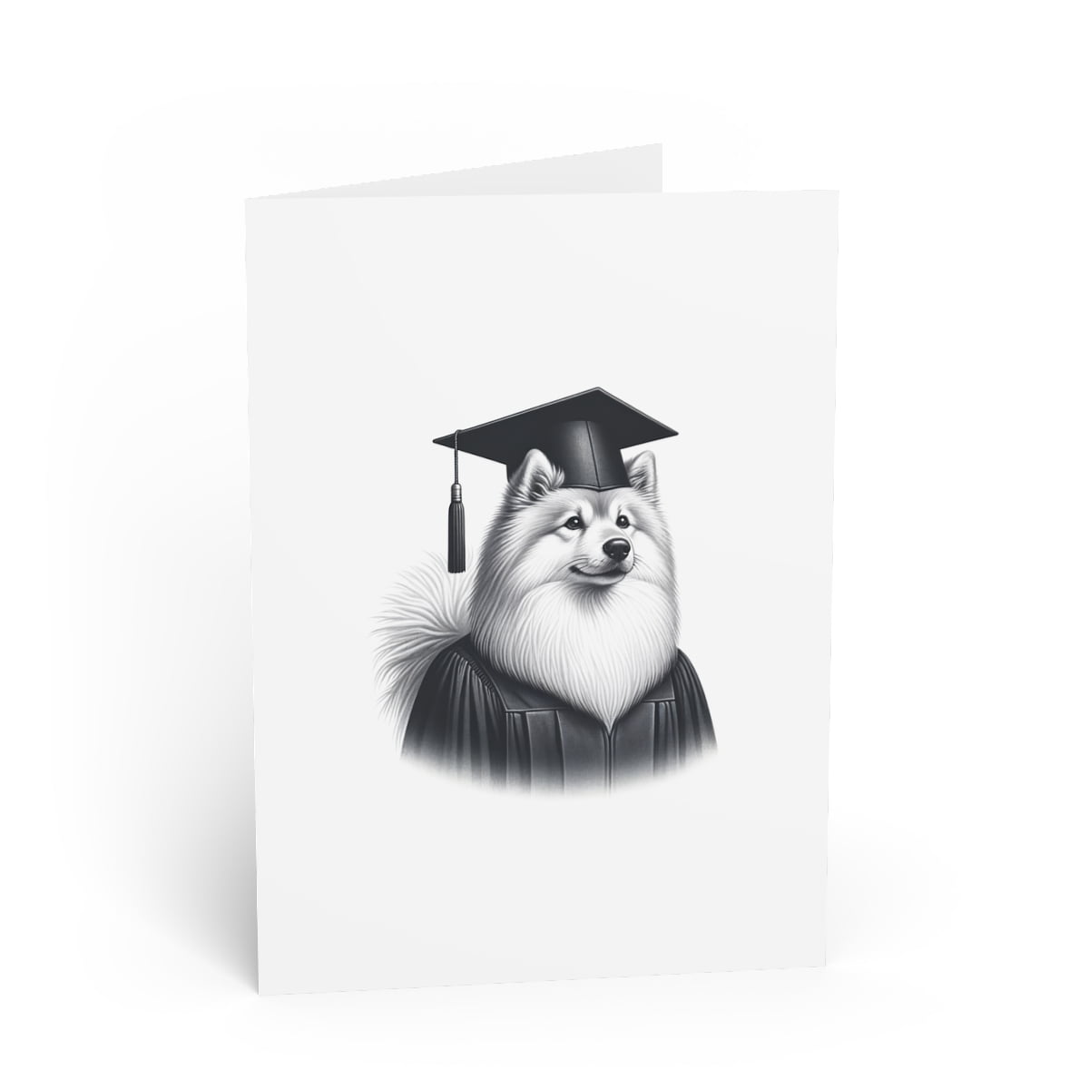DistinctInk Greeting Card / Note Card - Finnish Spitz Graduation - PACK ...