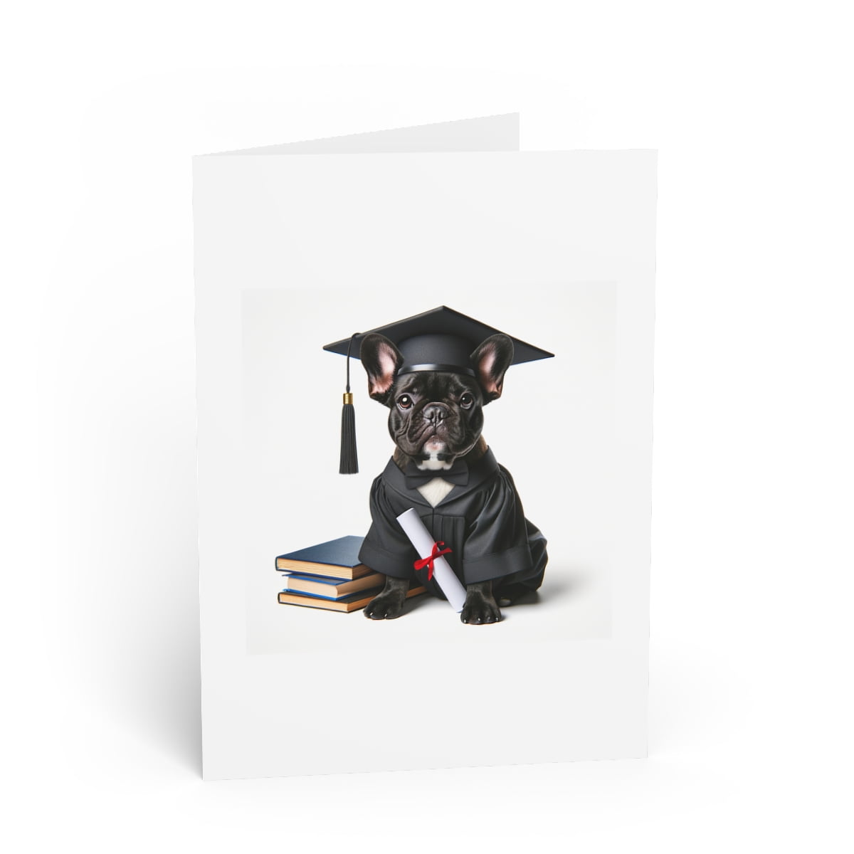 DistinctInk Greeting Card / Note Card - French Bulldog Graduation ...