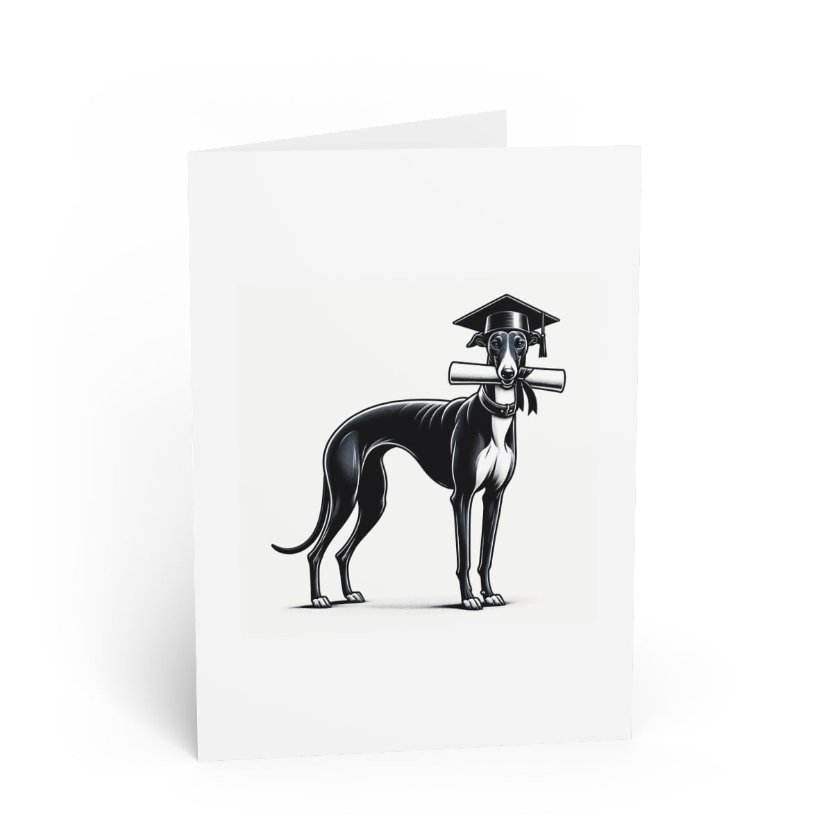 DistinctInk Greeting Card / Note Card - Greyhound Graduation - PACK of ...