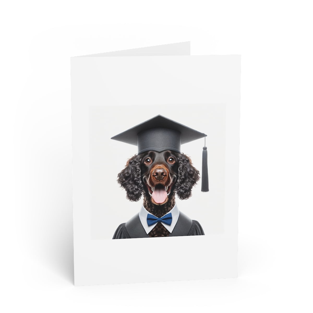 DistinctInk Greeting Card / Note Card - Irish Water Spaniel Graduation ...