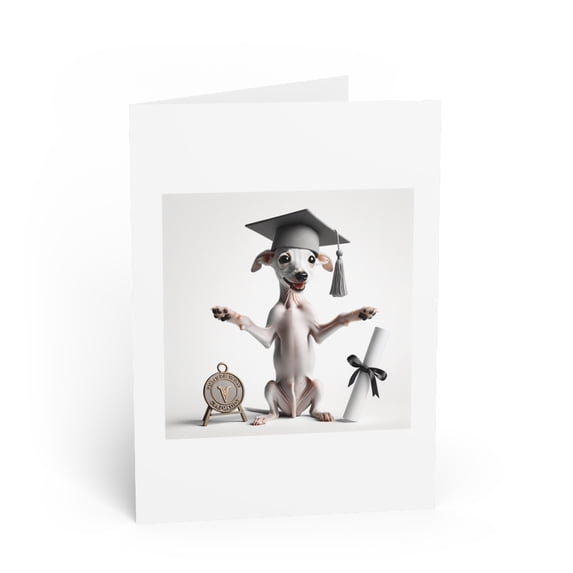 DistinctInk Greeting Card / Note Card - Italian Greyhound Puppy ...