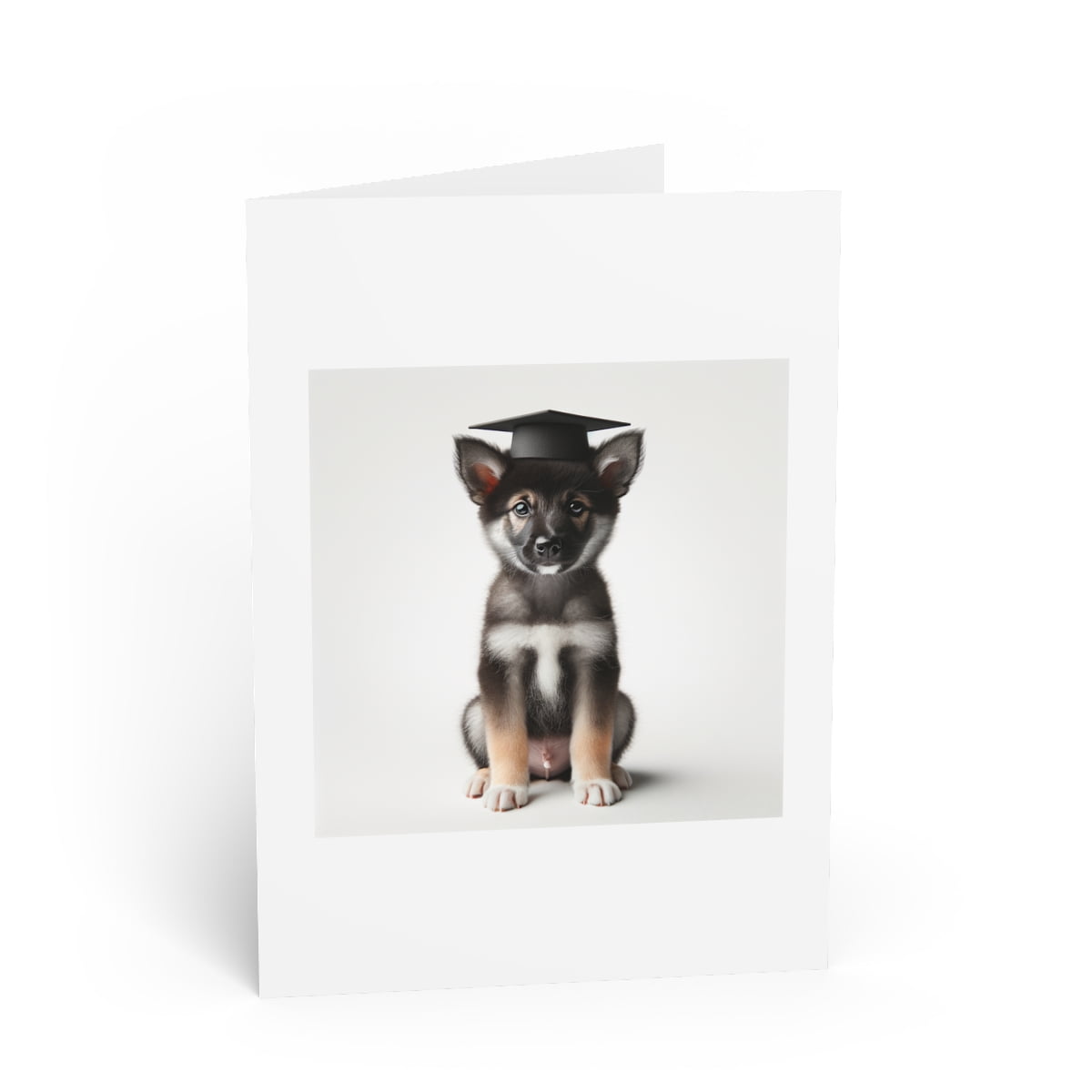 DistinctInk Greeting Card / Note Card - Mudi Puppy Graduation - PACK of ...