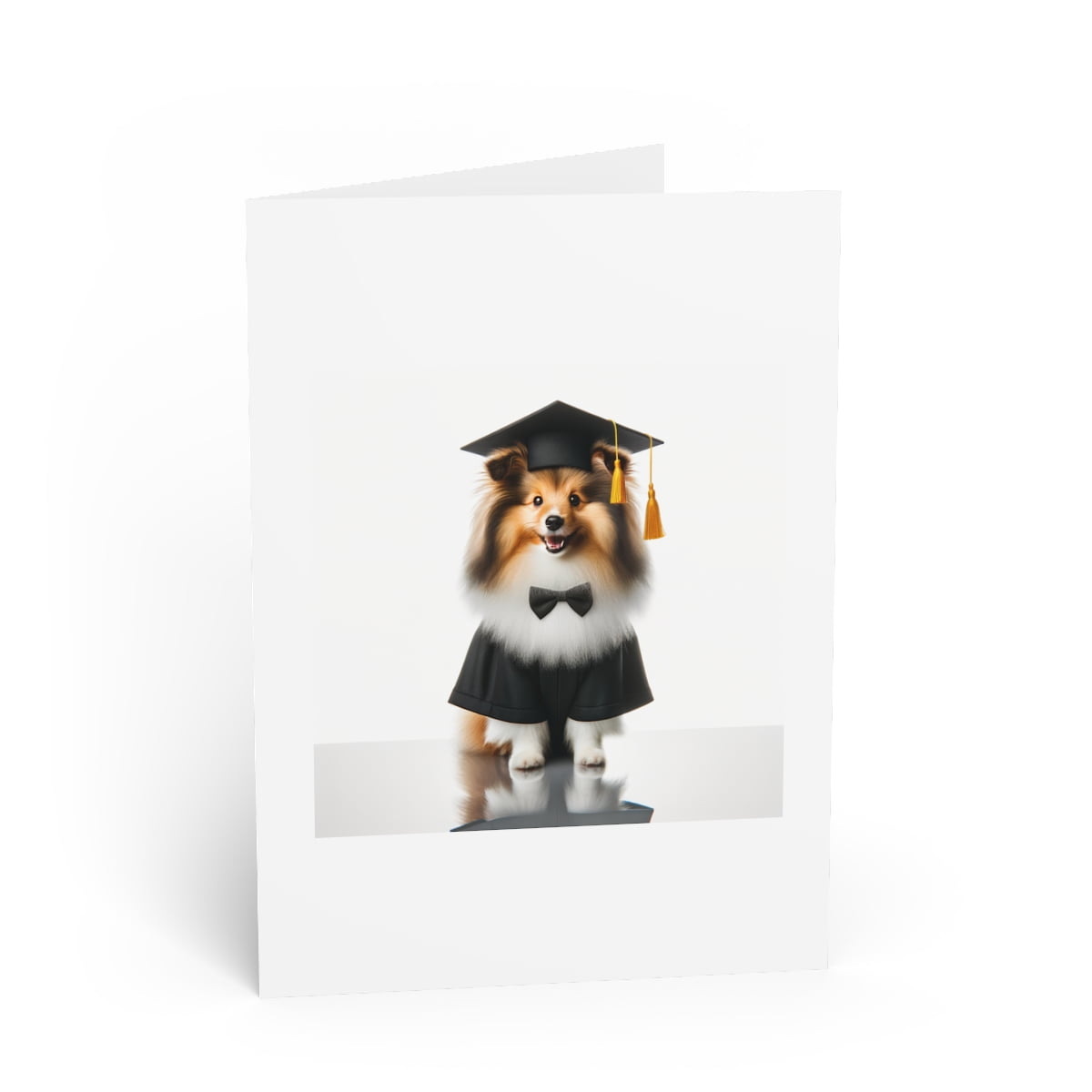DistinctInk Greeting Card / Note Card - Shetland Sheepdog Graduation ...