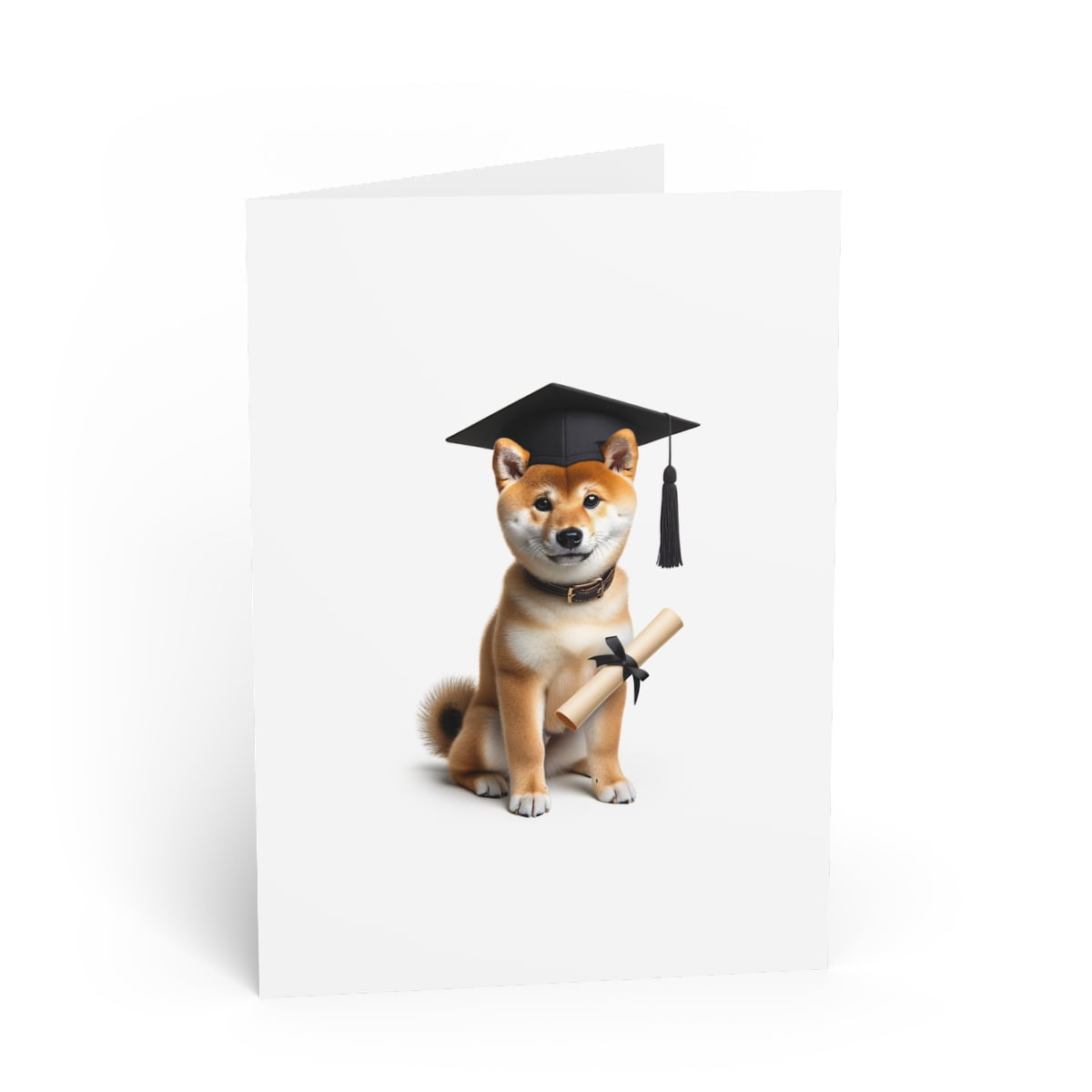 DistinctInk Greeting Card / Note Card - Shiba Inu Graduation - PACK of ...