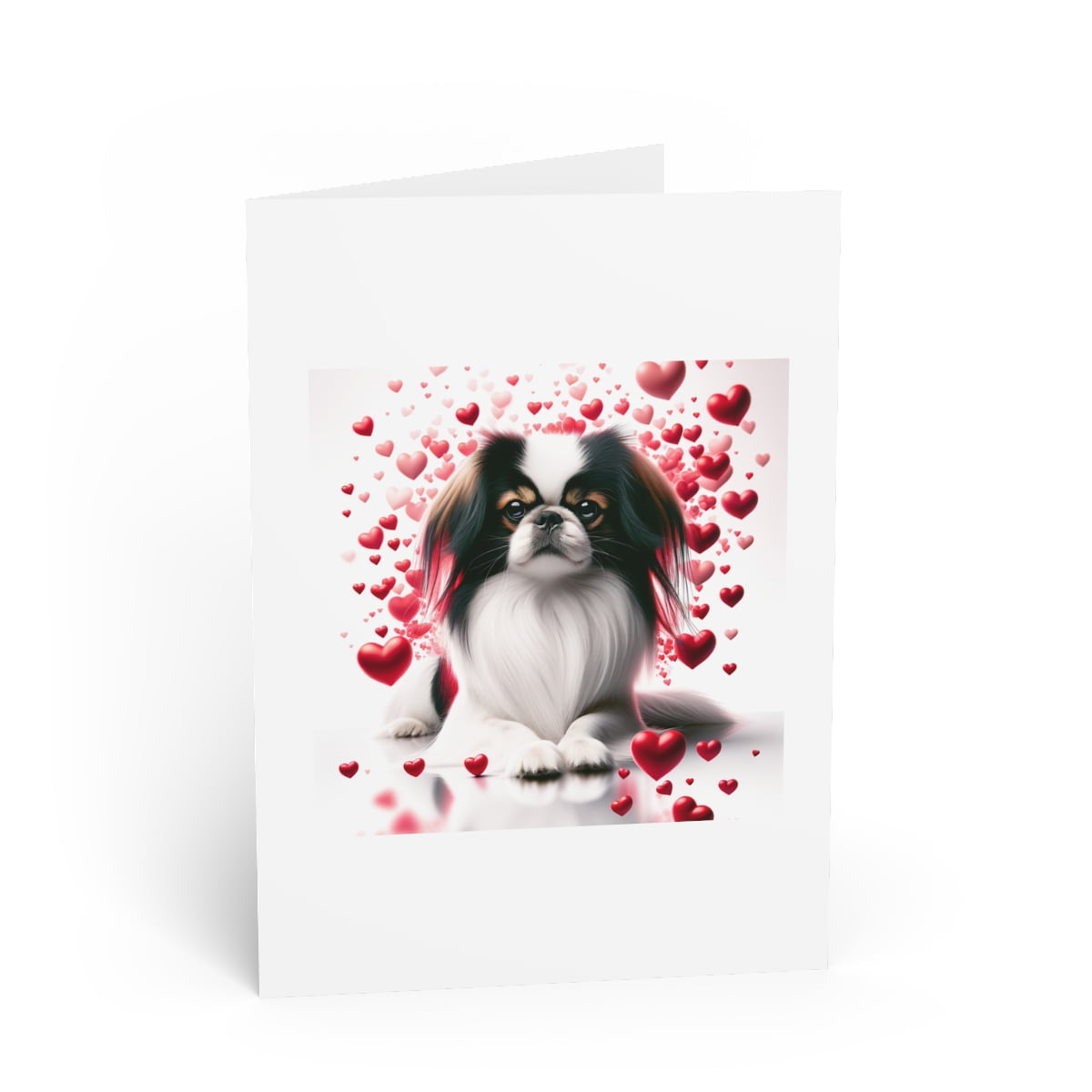 DistinctInk Greeting Card / Note Card - Valentine's Day Japanese Chin ...
