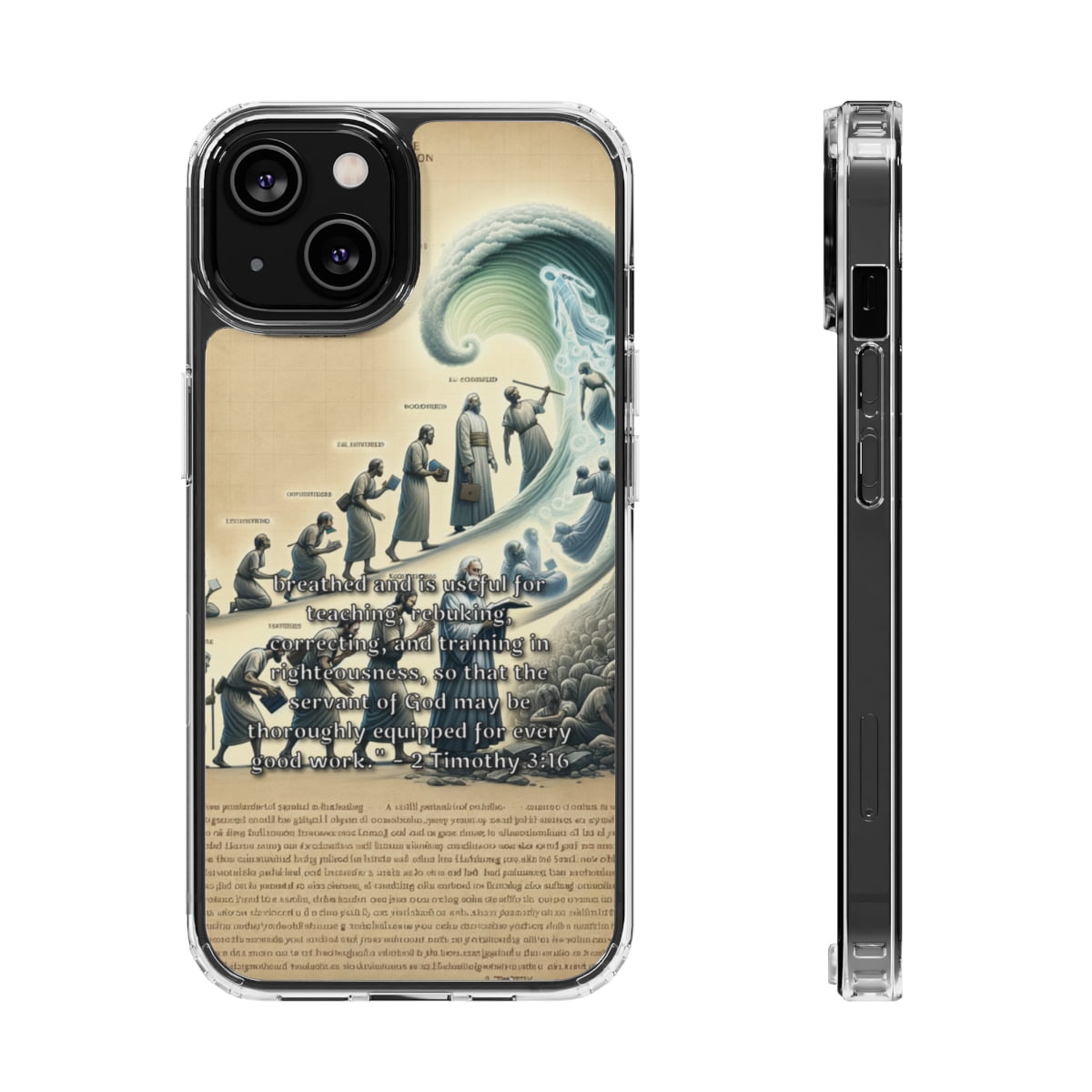 DistinctInk Hybrid (Acrylic / TPU) Clear Slim Fit Case for Apple iPhone ...