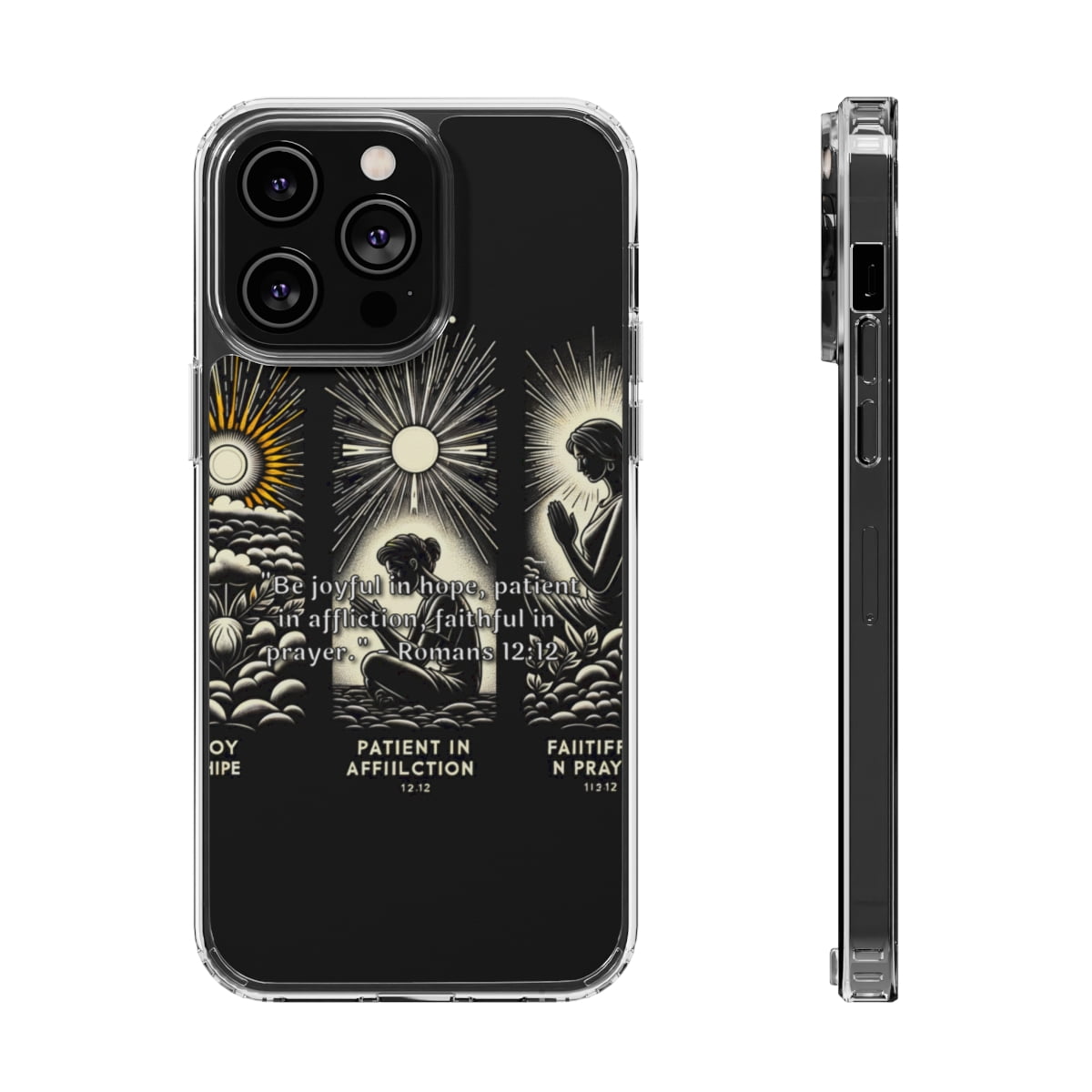 DistinctInk Hybrid (Acrylic / TPU) Clear Slim Fit Case for Apple iPhone ...