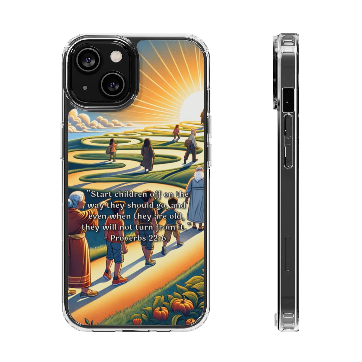 DistinctInk Hybrid (Acrylic / TPU) Clear Slim Fit Case for Apple iPhone ...