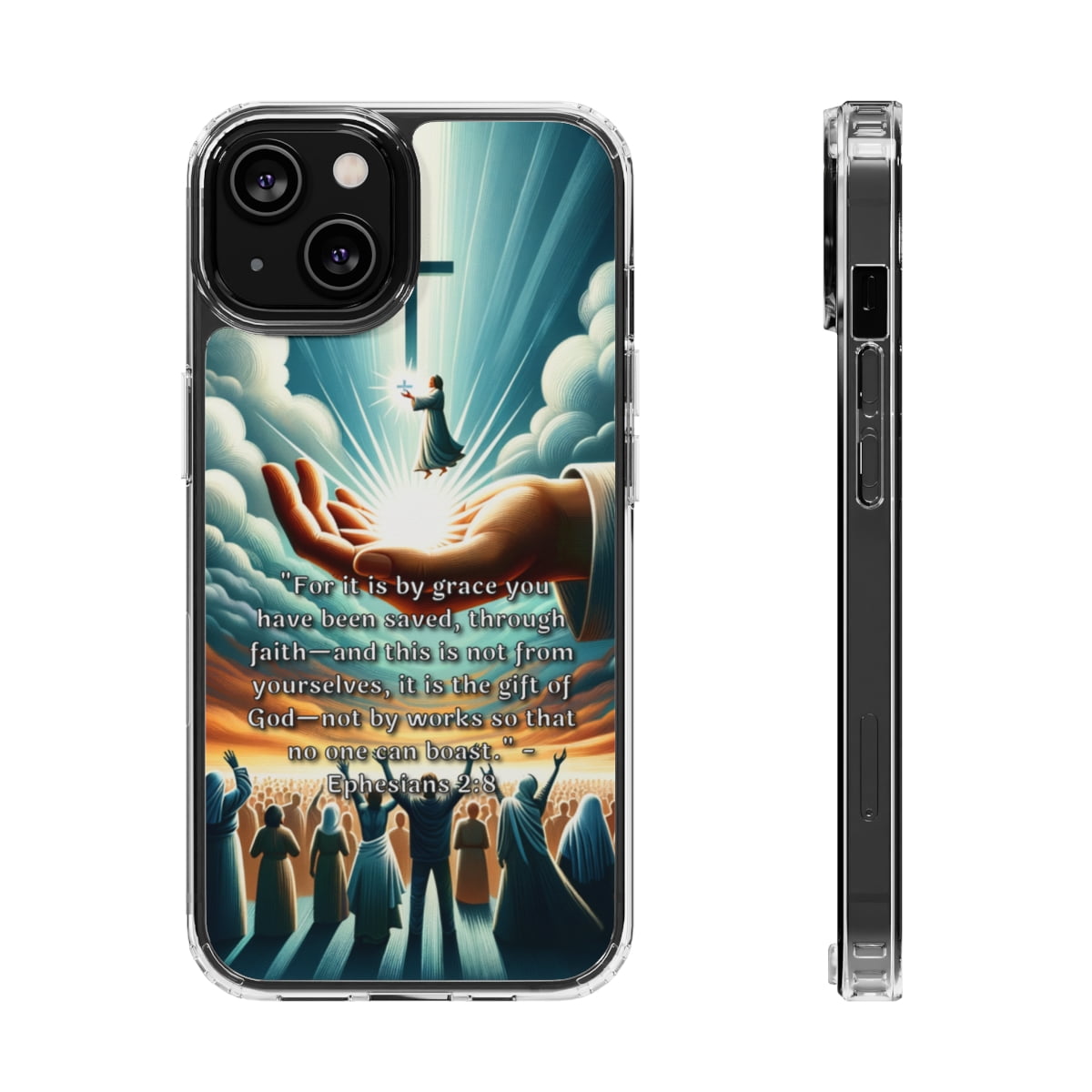 DistinctInk Clear Hybrid Case for Apple iPhone 12 Mini (5.4" Screen ...