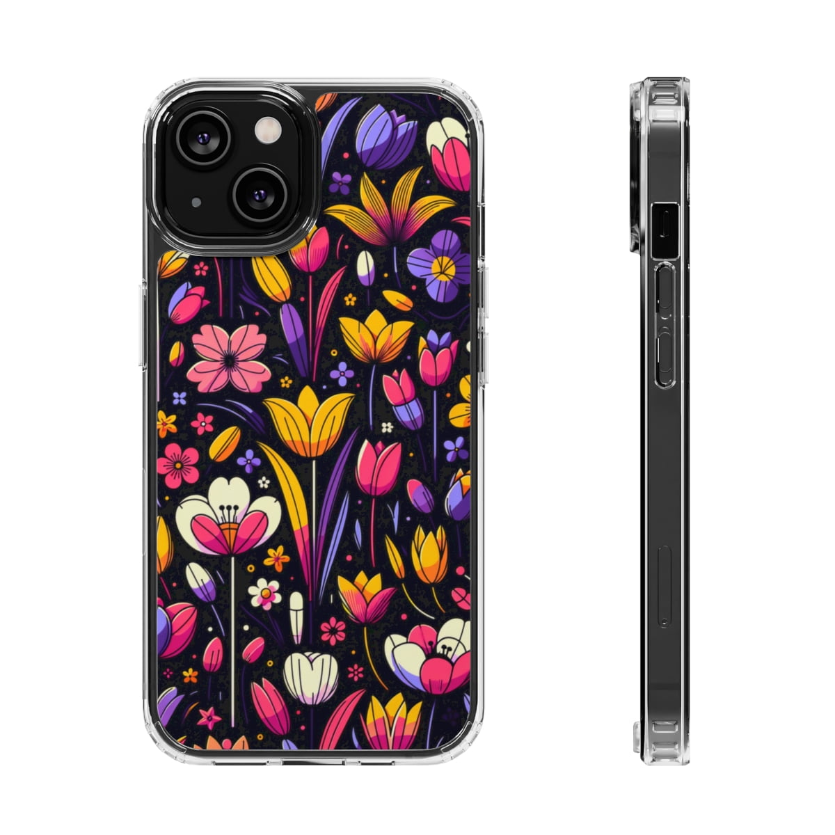 DistinctInk Hybrid (Acrylic / TPU) Clear Slim Fit Case for Apple iPhone ...