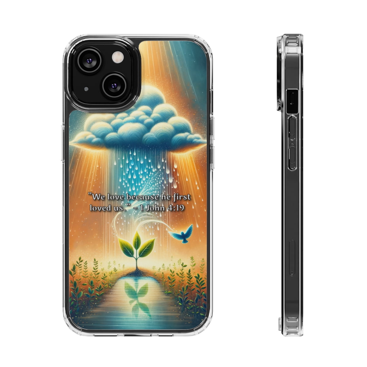 DistinctInk Clear Hybrid Case for Apple iPhone 12 Mini (5.4" Screen ...