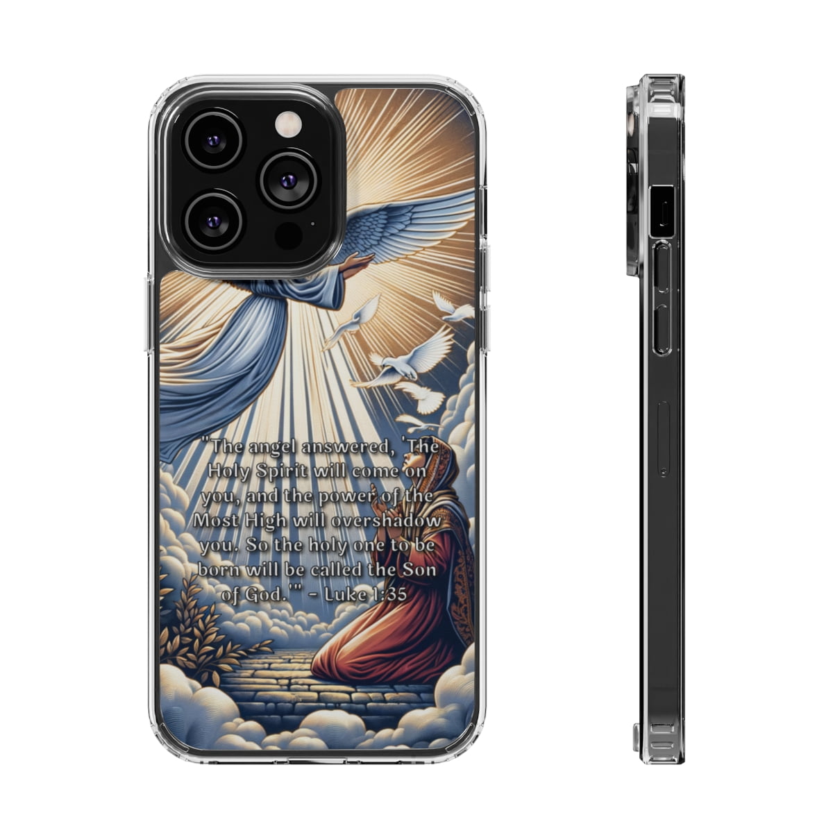 DistinctInk Clear Hybrid Case for Apple iPhone 12 Pro (6.1" Screen ...