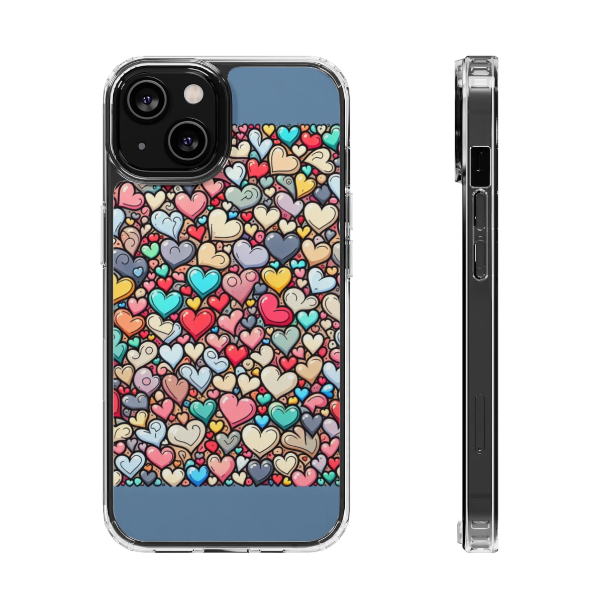 DistinctInk Hybrid (Acrylic / TPU) Clear Slim Fit Case for Apple iPhone ...