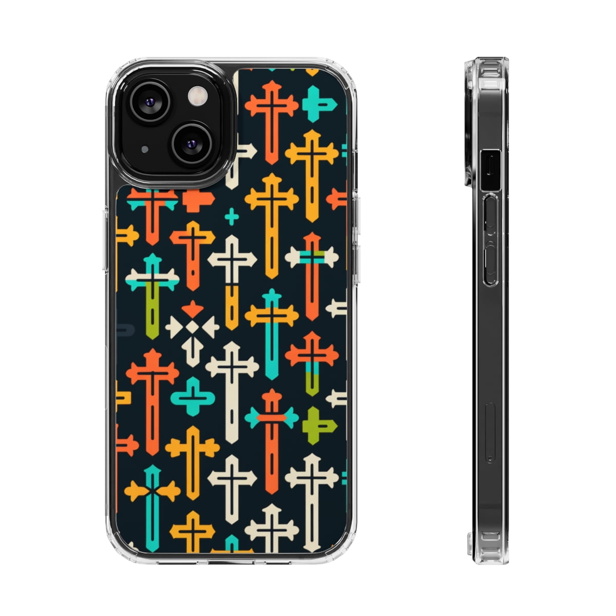 DistinctInk Clear Hybrid Case for Apple iPhone 13 Mini (5.4" Screen ...