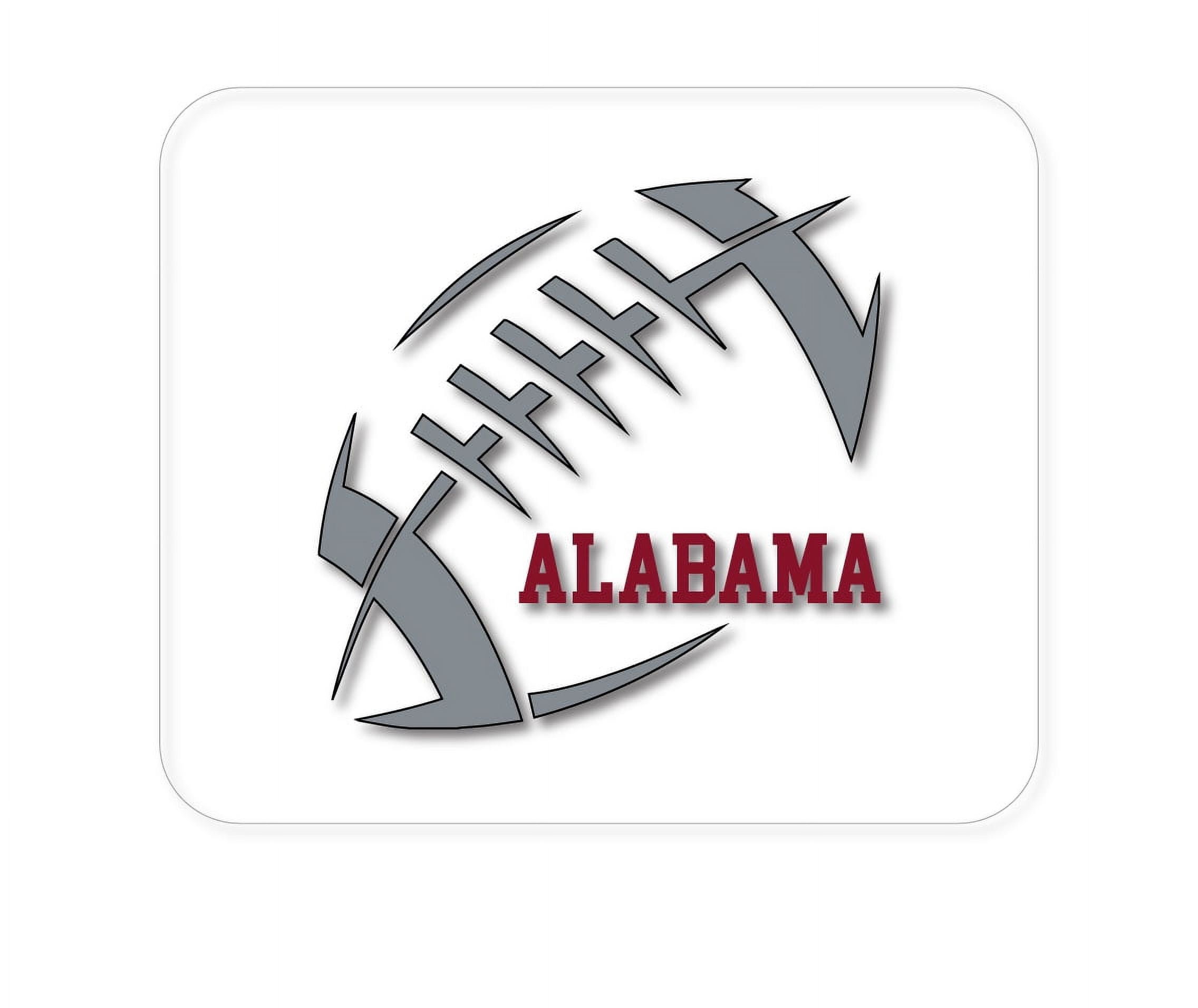 DistinctInk Mouse Pad - 1/4" Foam Rubber - Alabama Football - Crimson ...