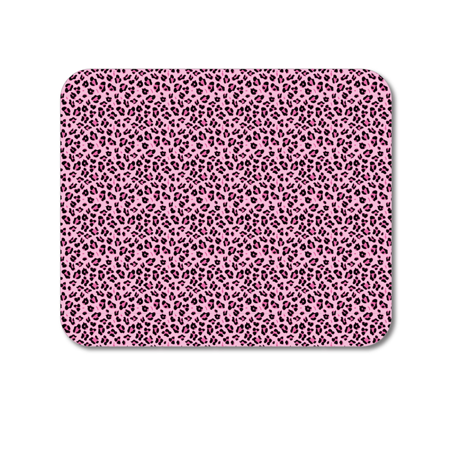 DistinctInk Mouse Pad - 1/4" Foam Rubber - Black Pink Leopard Skin ...