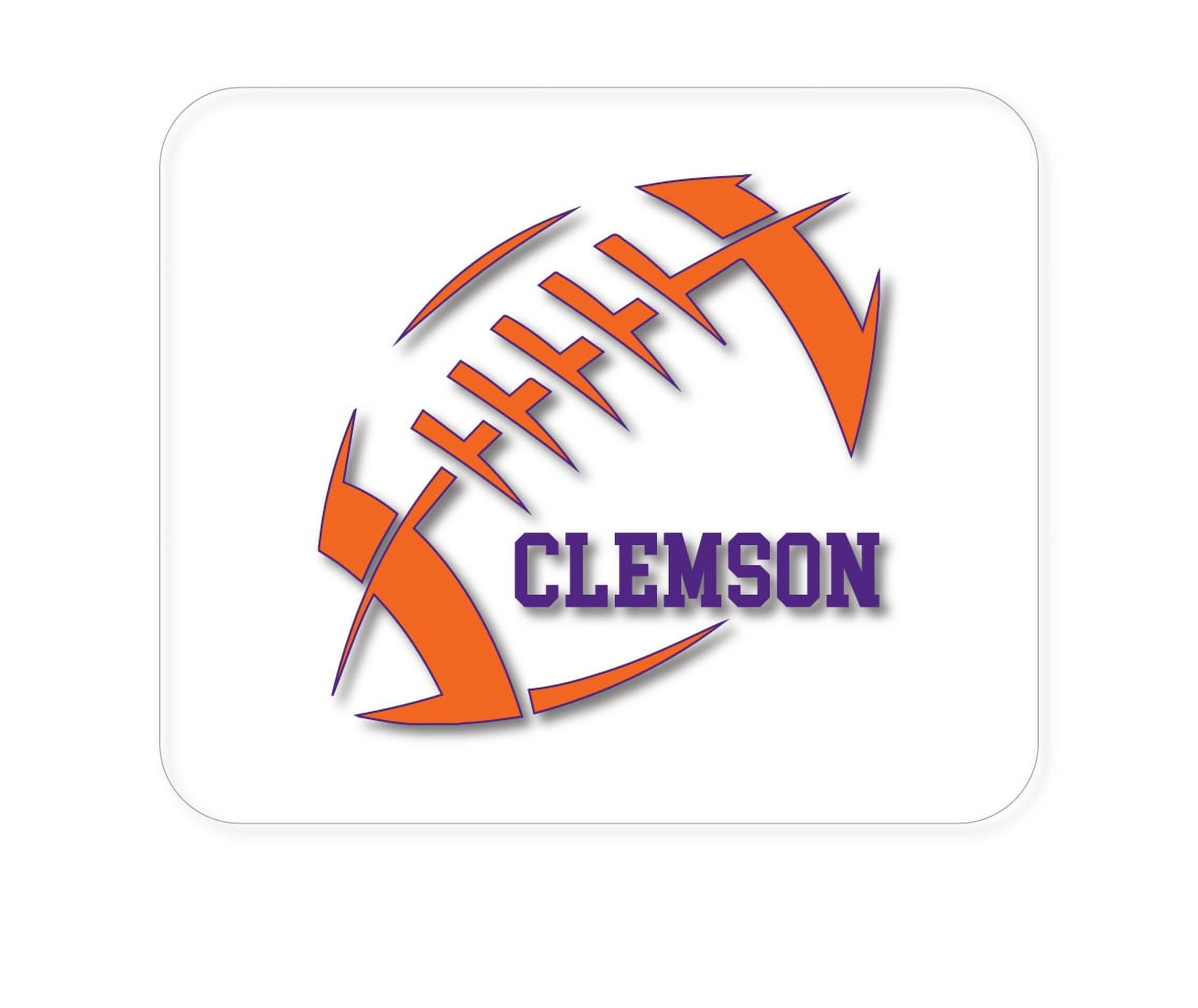 DistinctInk Mouse Pad - 1/4" Foam Rubber - Clemson Football - Orange ...