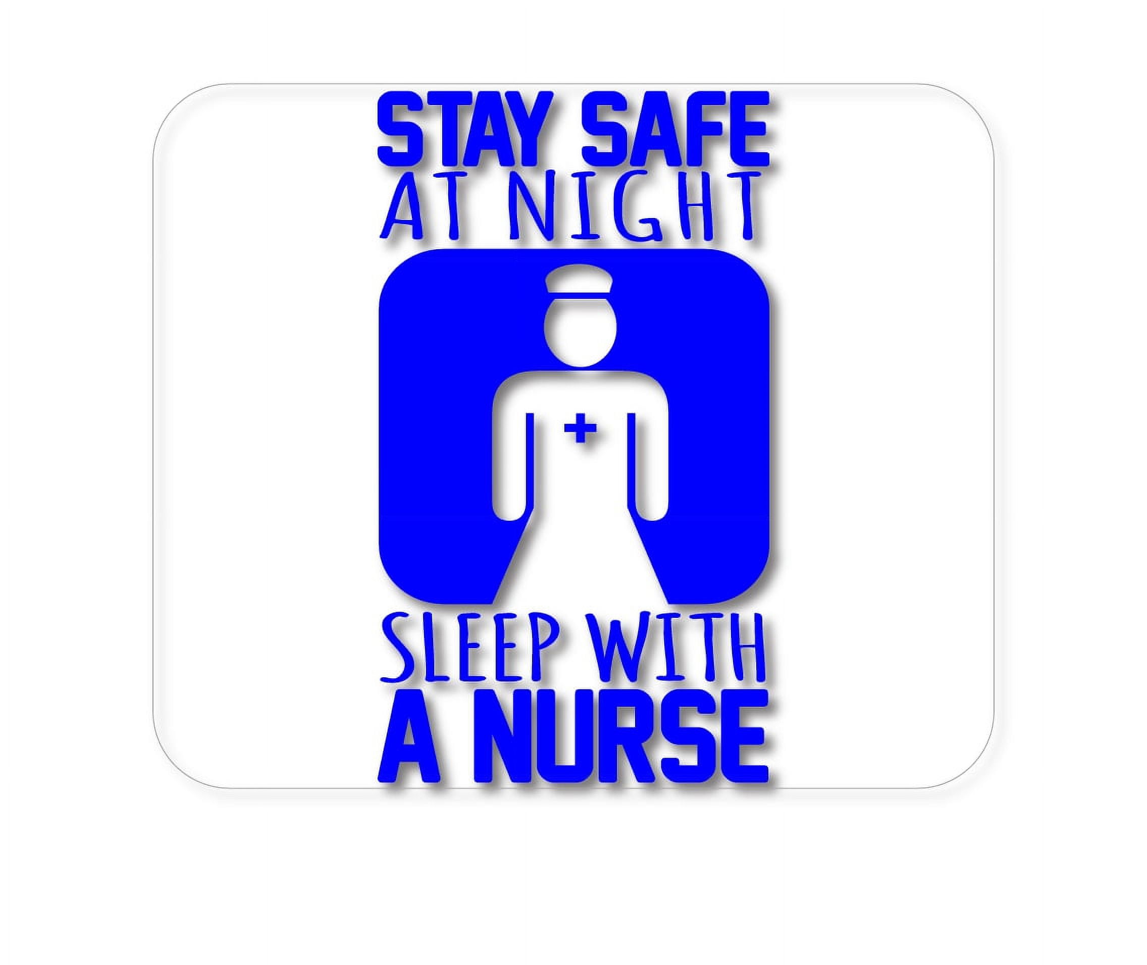DistinctInk Mouse Pad - 1/4" Foam Rubber - Stay Safe at Night Sleep ...