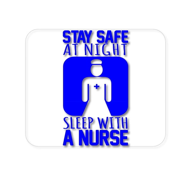 DistinctInk Mouse Pad - 1/4" Foam Rubber - Stay Safe at Night Sleep ...