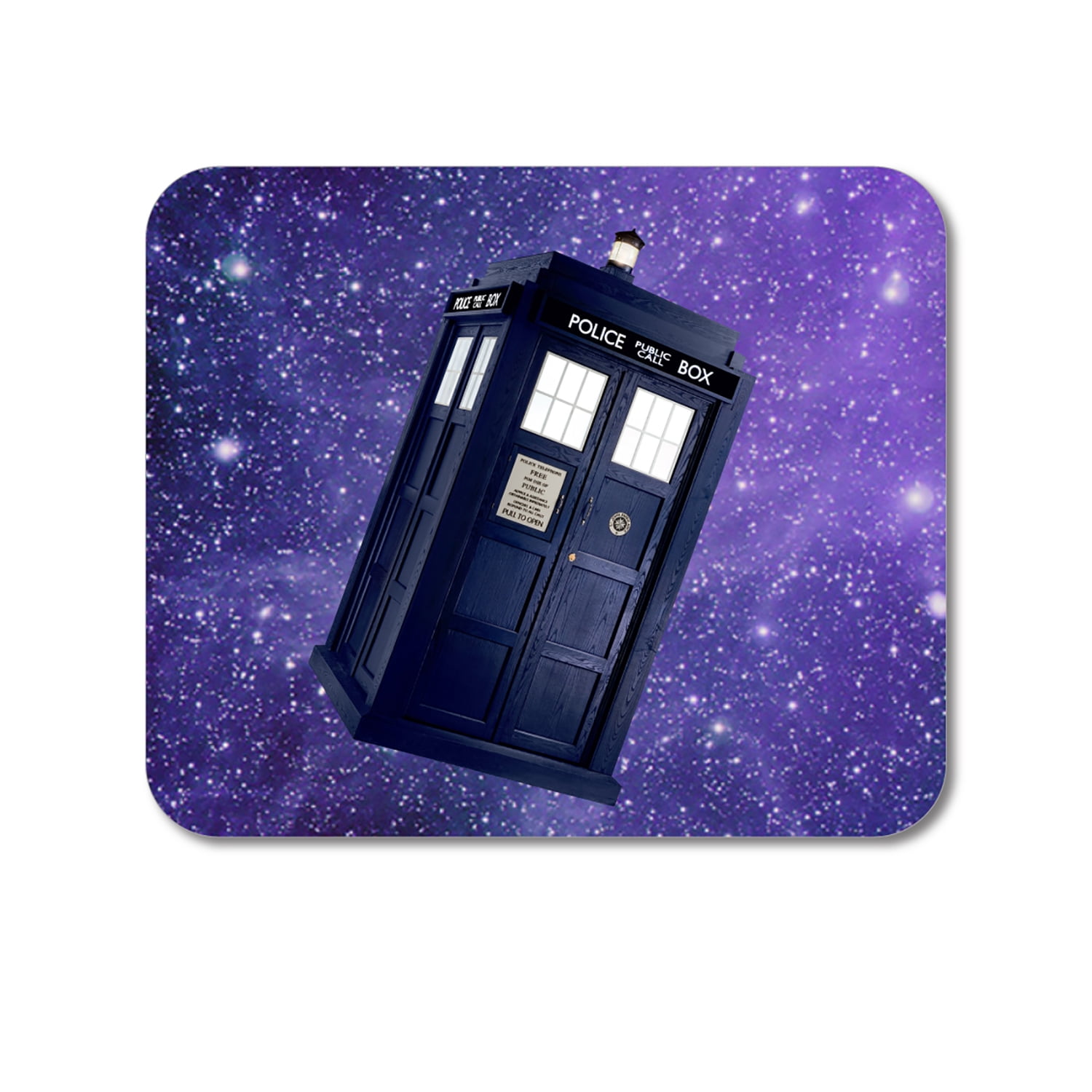 DistinctInk Mouse Pad - 1/4" Foam Rubber - TARDIS Floating in Space ...