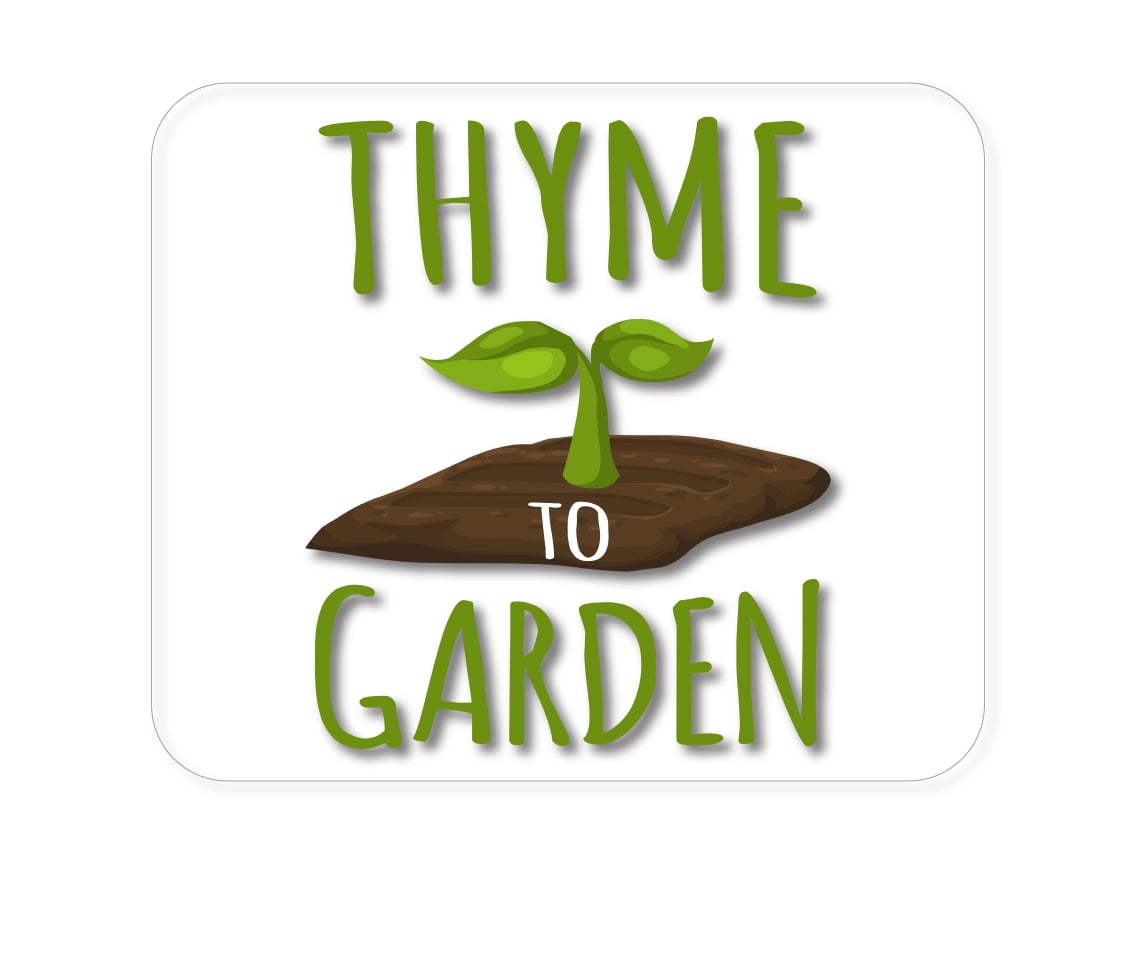 DistinctInk Mouse Pad - 1/4" Foam Rubber - Thyme to Garden - Walmart ...