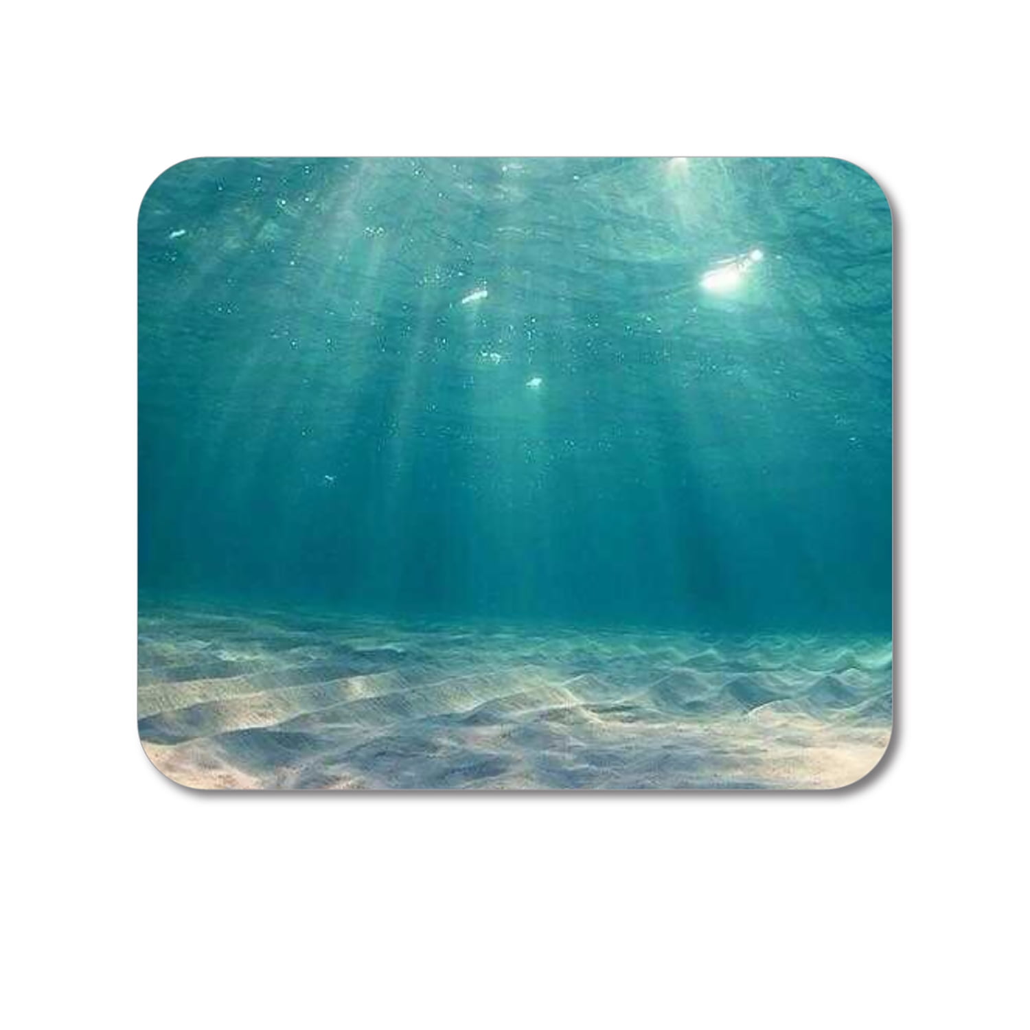 DistinctInk Mouse Pad - 1/4" Foam Rubber - Underwater Sun Sand ...