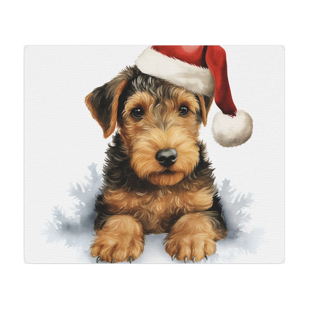 DistinctInk Mouse Pad - 1/4" Foam Rubber - Welsh Terrier Puppy Drawing ...
