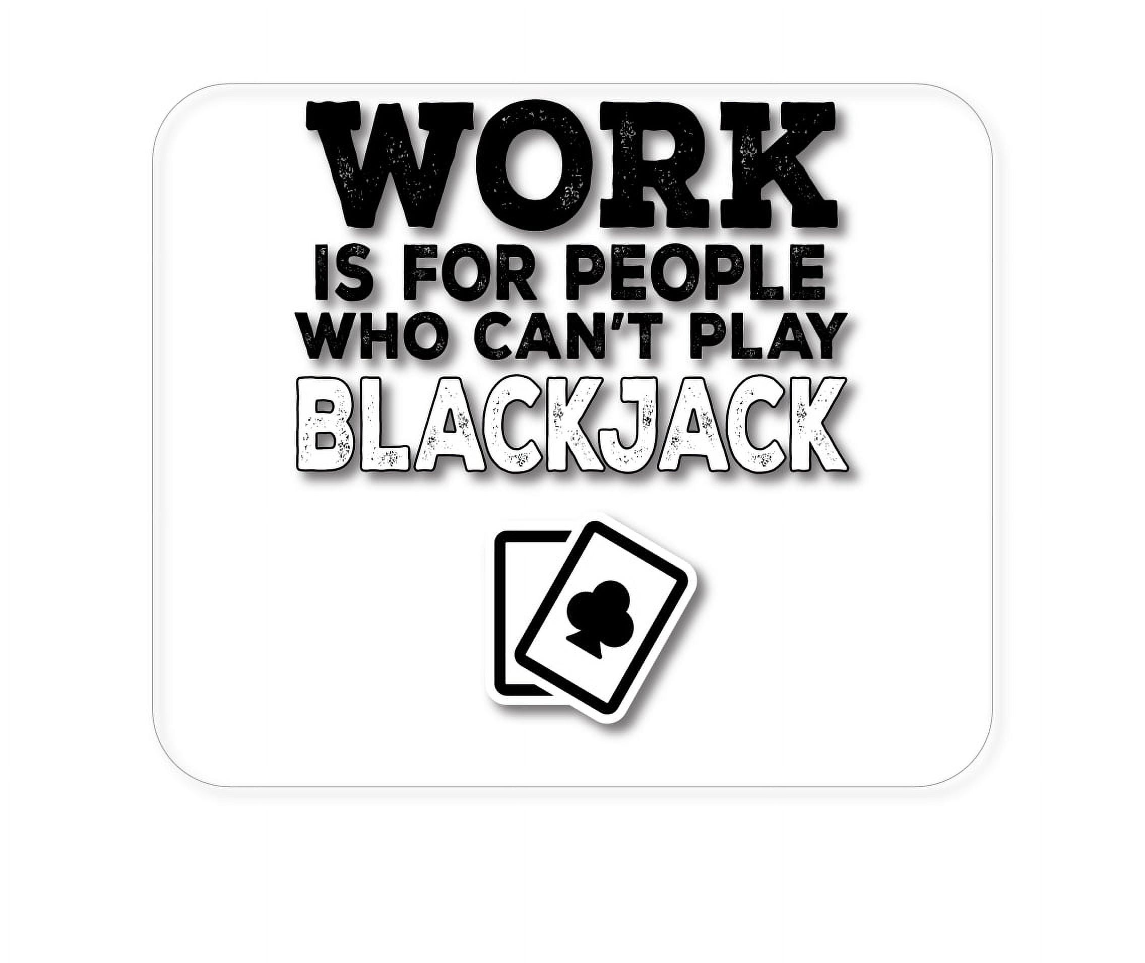 DistinctInk Mouse Pad - 1/4" Foam Rubber - Work is for People Who Can't ...